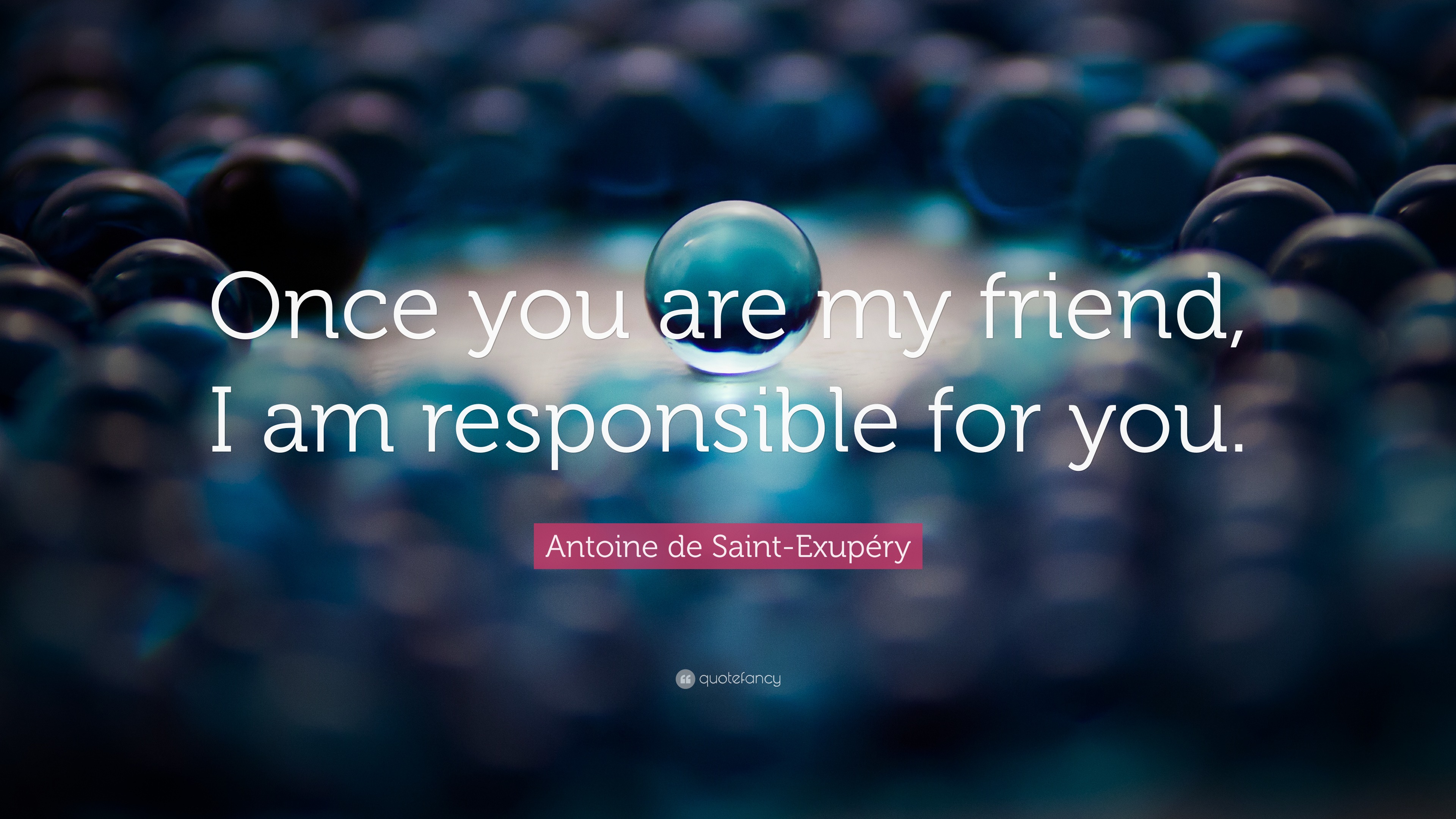 Antoine de Saint-Exupéry Quote: “Once you are my friend, I am ...
