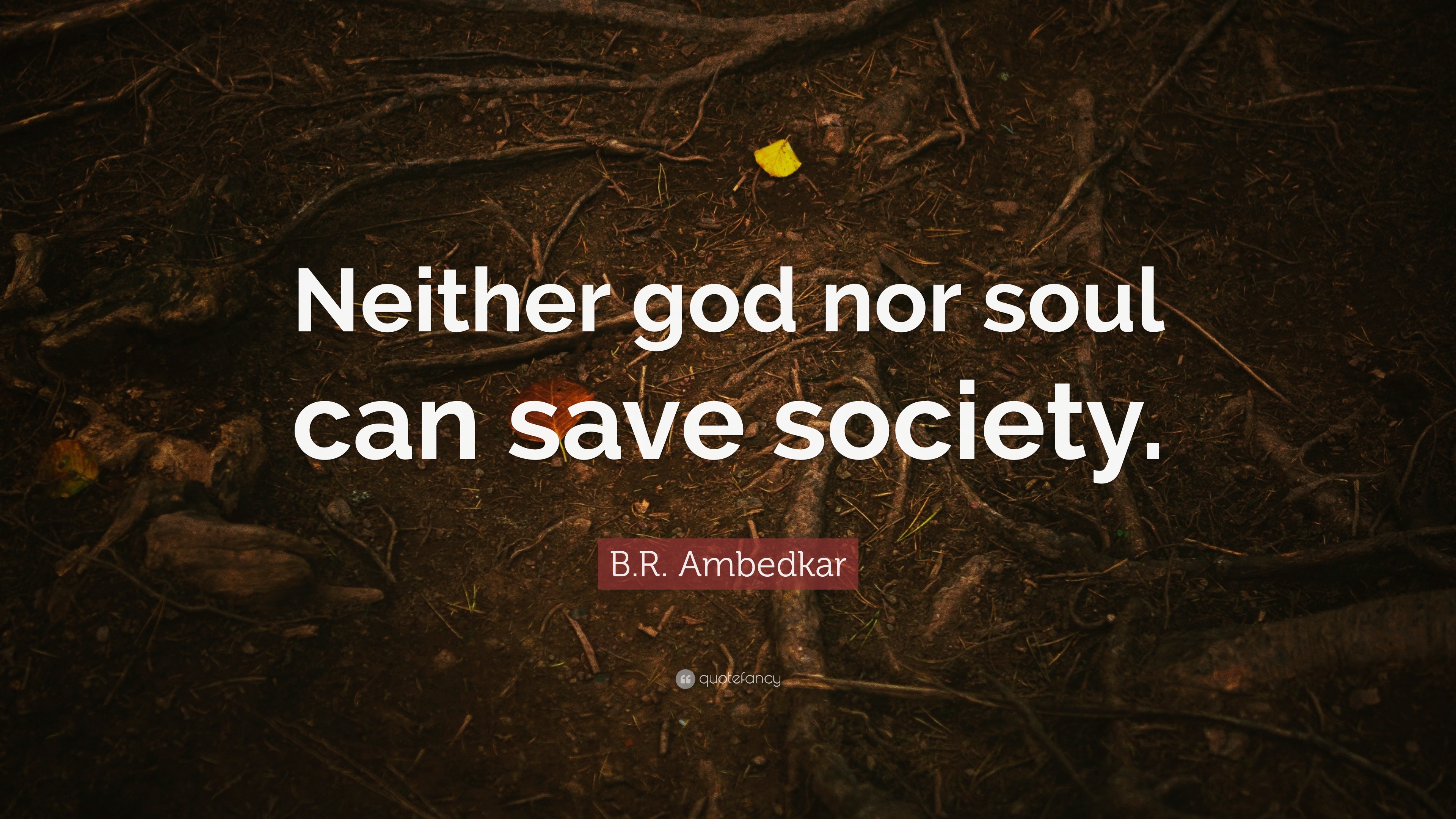 B.R. Ambedkar Quote: “Neither god nor soul can save society.”
