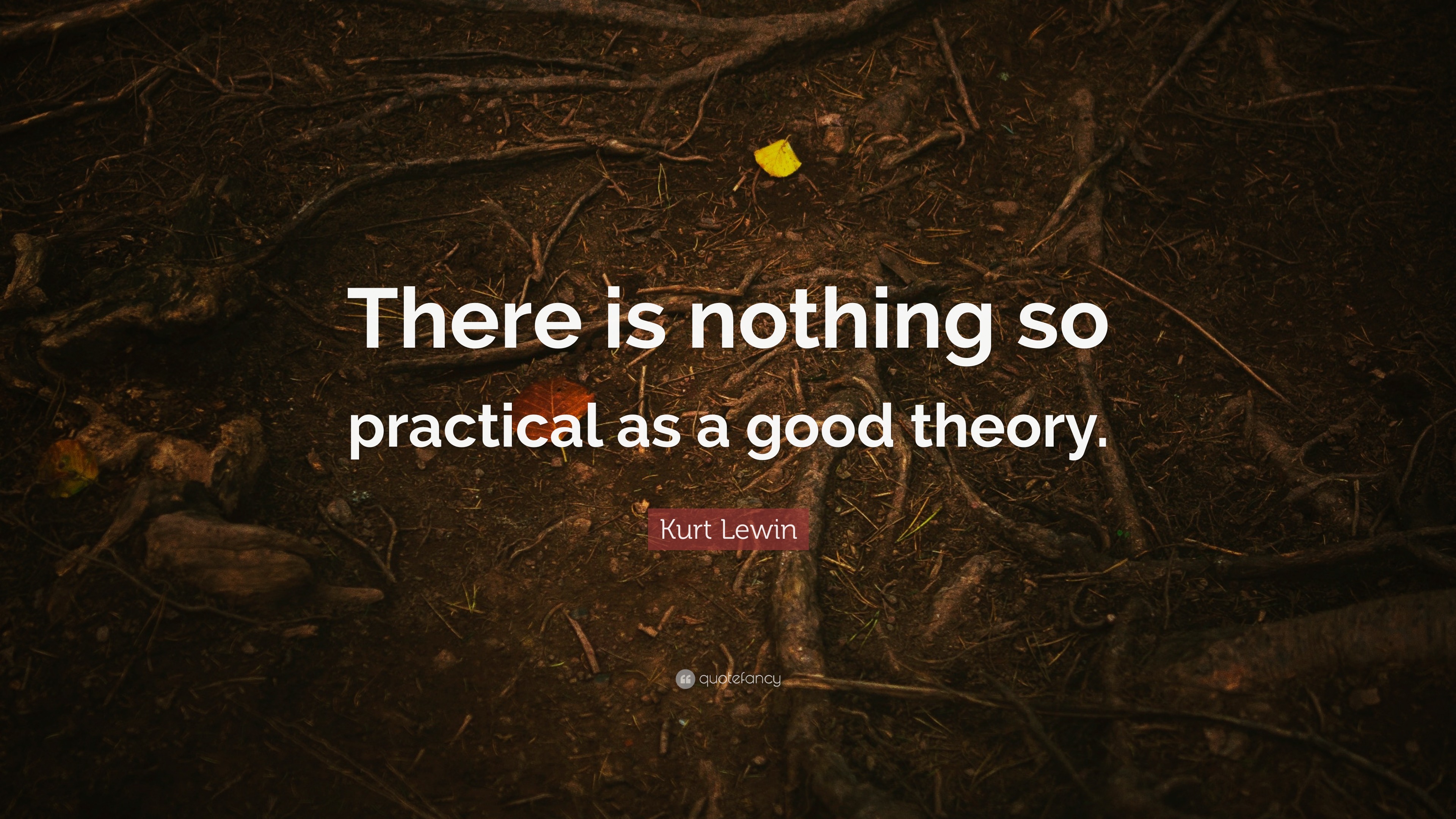 Kurt Lewin Quote: “There is nothing so practical as a good theory.”