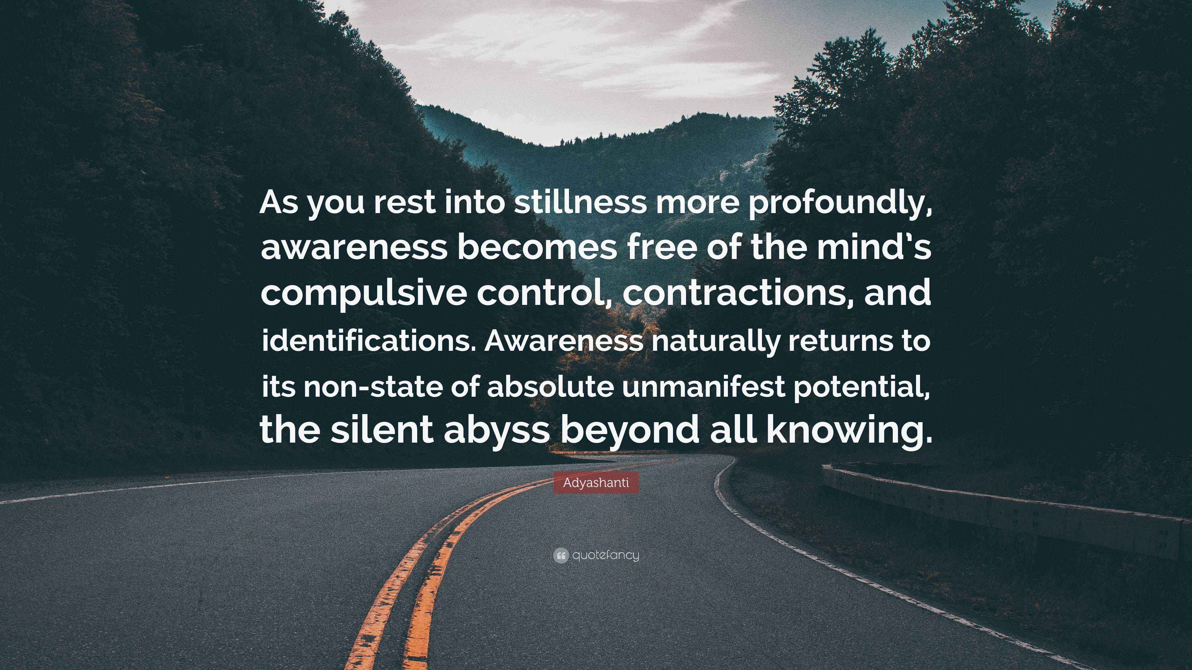Adyashanti Quote: “As you rest into stillness more profoundly ...