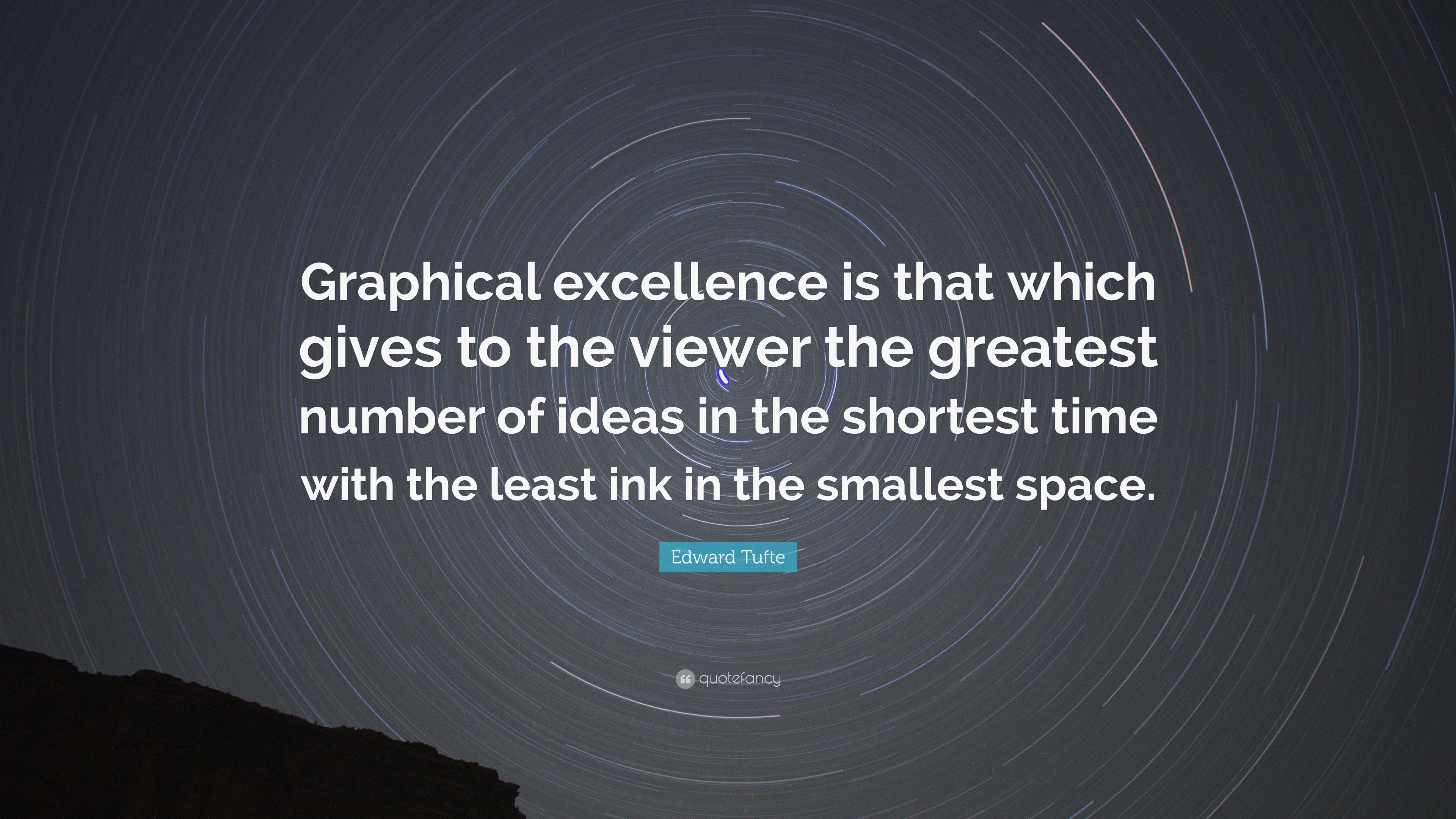 Edward Tufte Quote: “Graphical excellence is that which gives to the ...