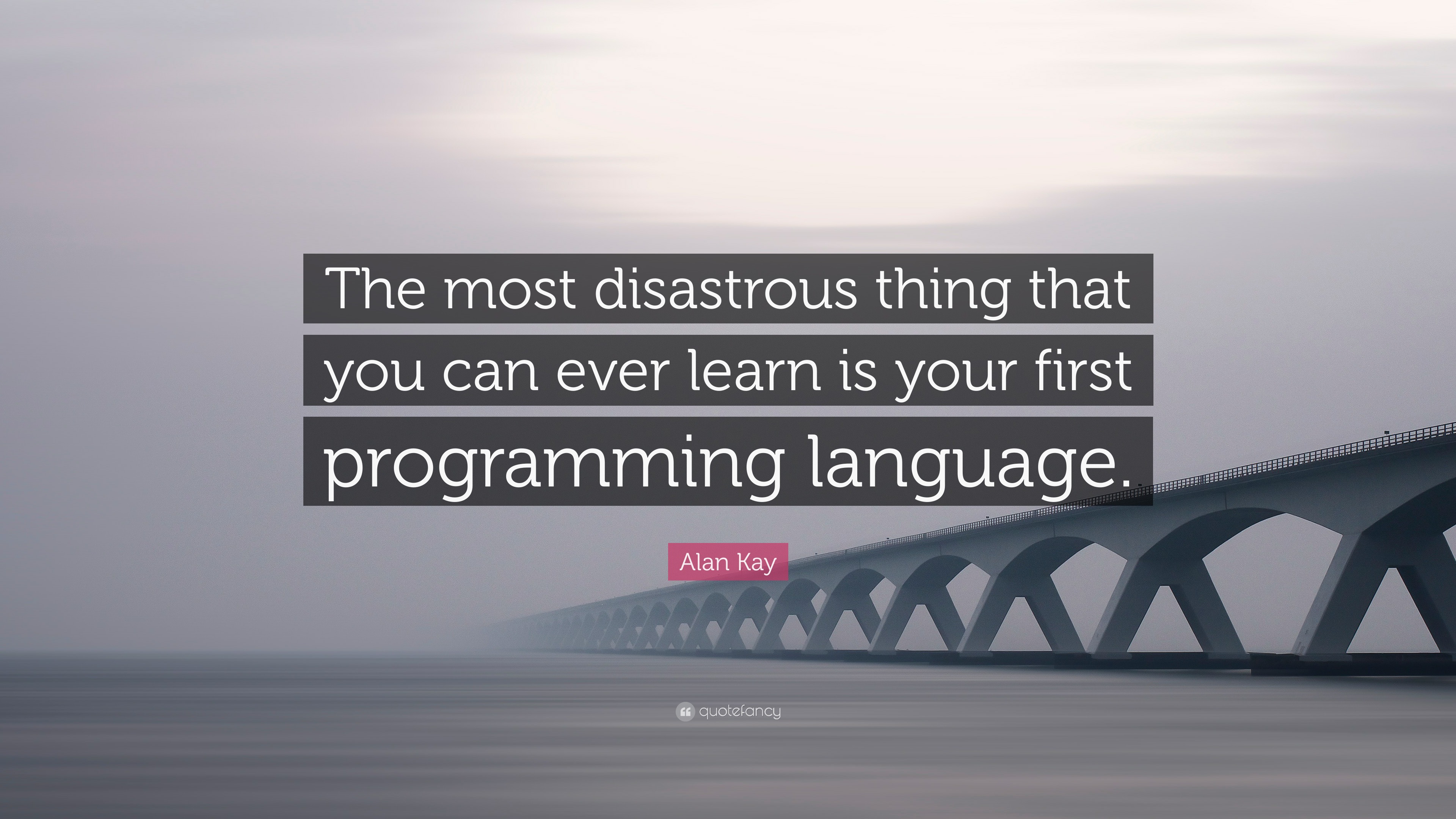 Alan Kay Quote: “The most disastrous thing that you can ever learn is ...