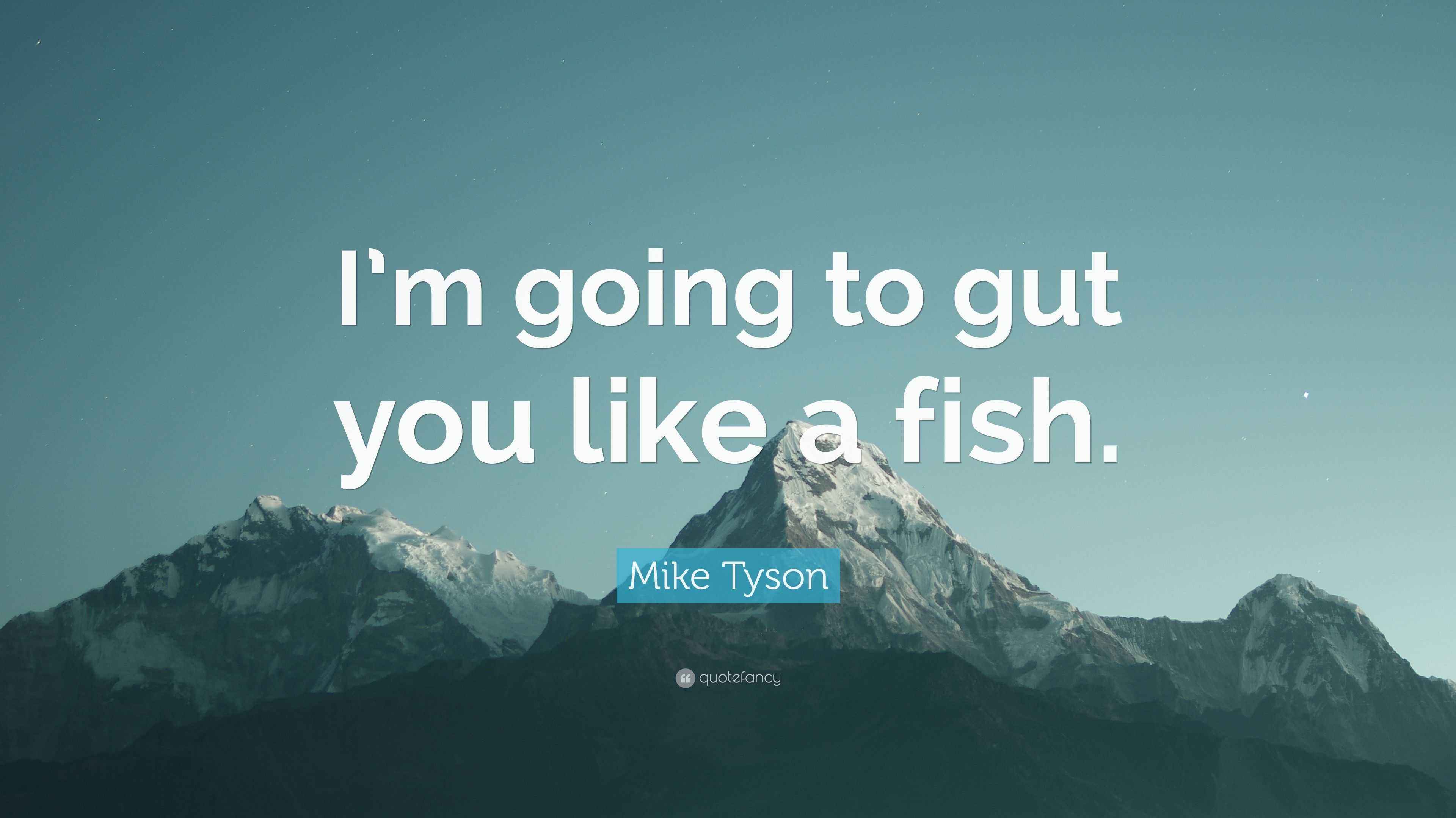 Mike Tyson Quote: “I’m going to gut you like a fish.”