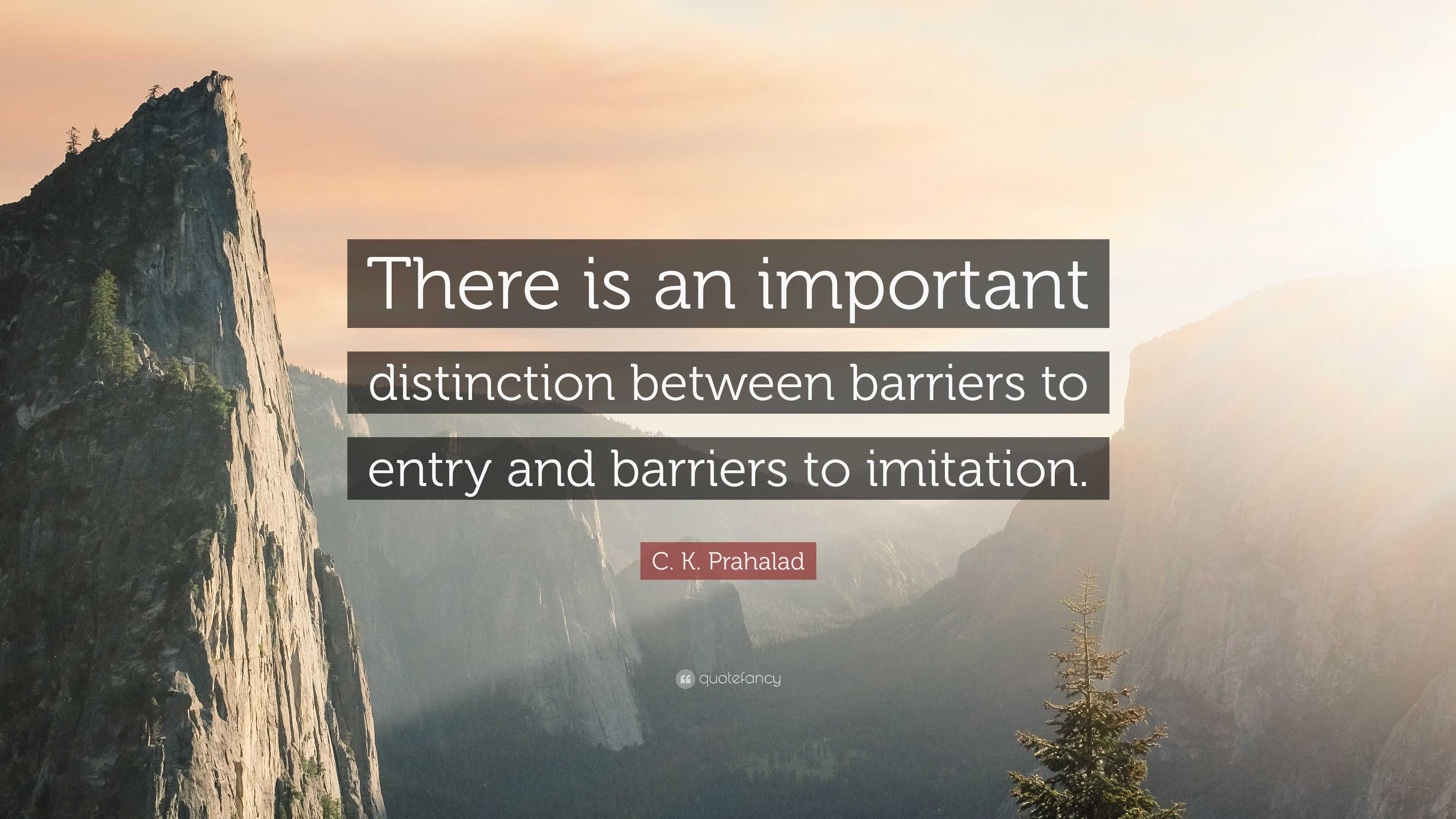 C. K. Prahalad Quote: “There is an important distinction between ...