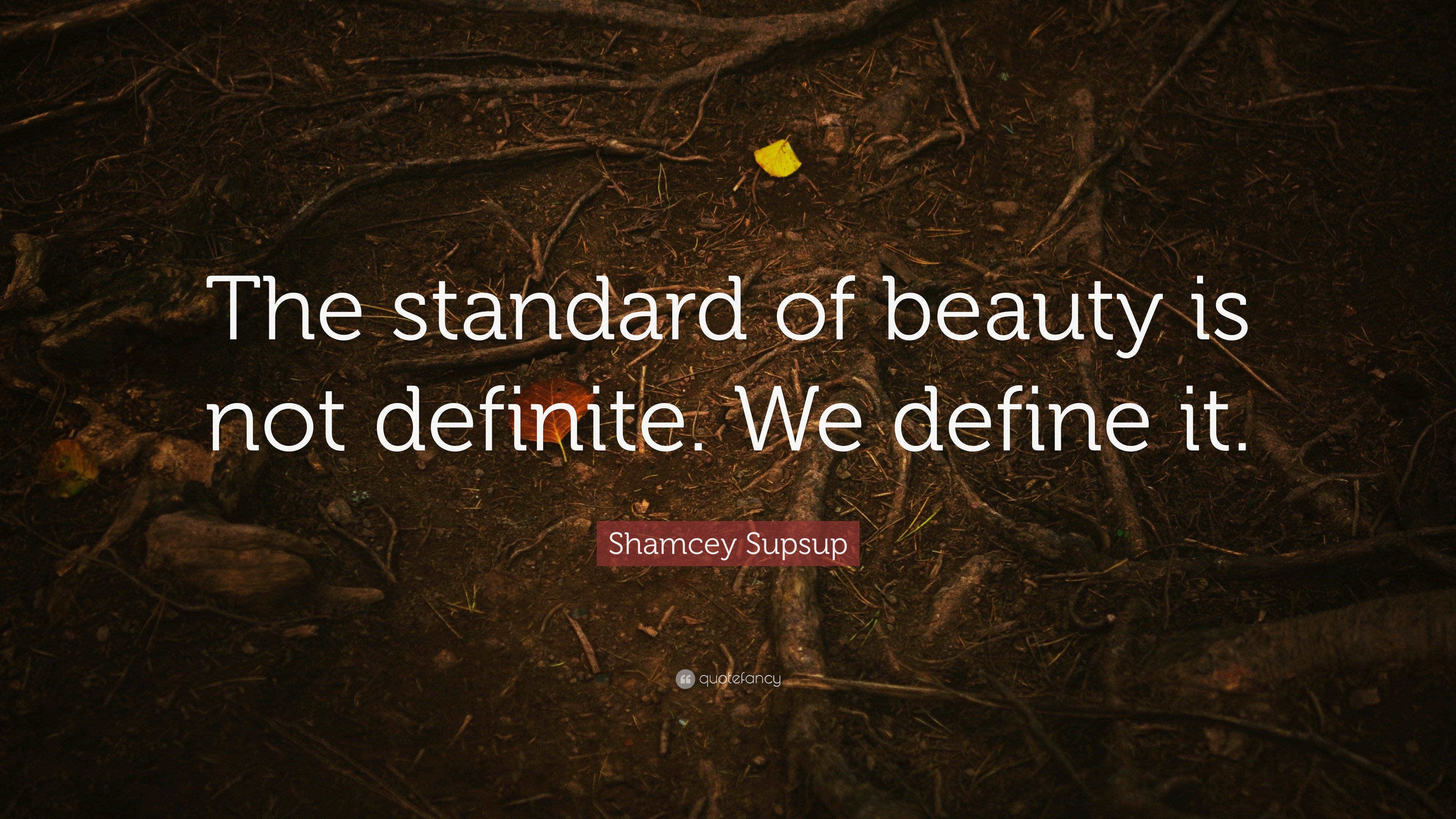 Shamcey Supsup Quote: “The standard of beauty is not definite. We ...