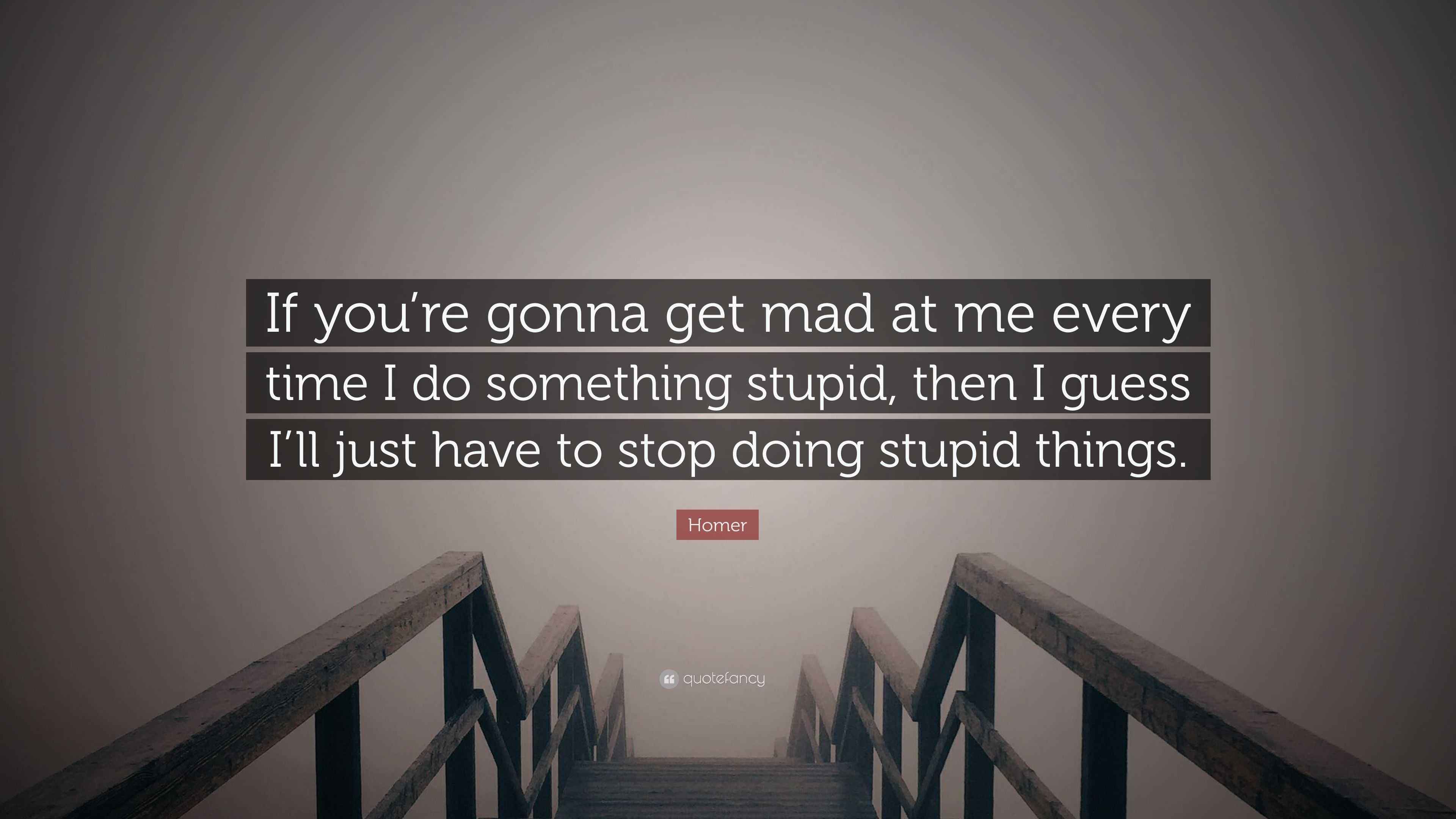 Homer Quote: “If you’re gonna get mad at me every time I do something ...
