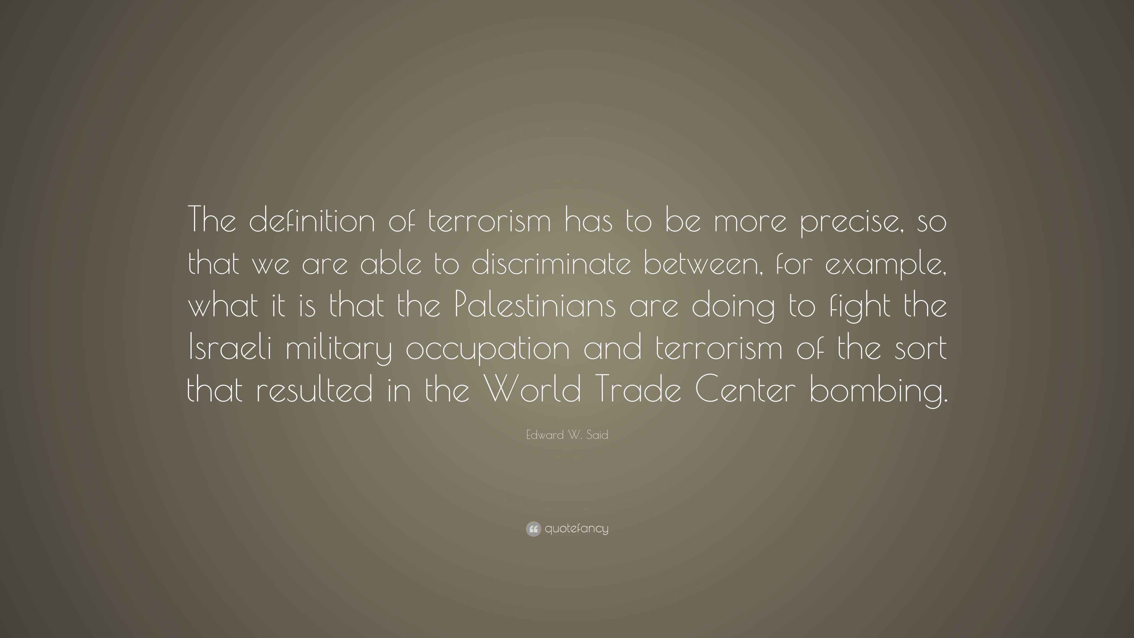 Definition Of Terrorism