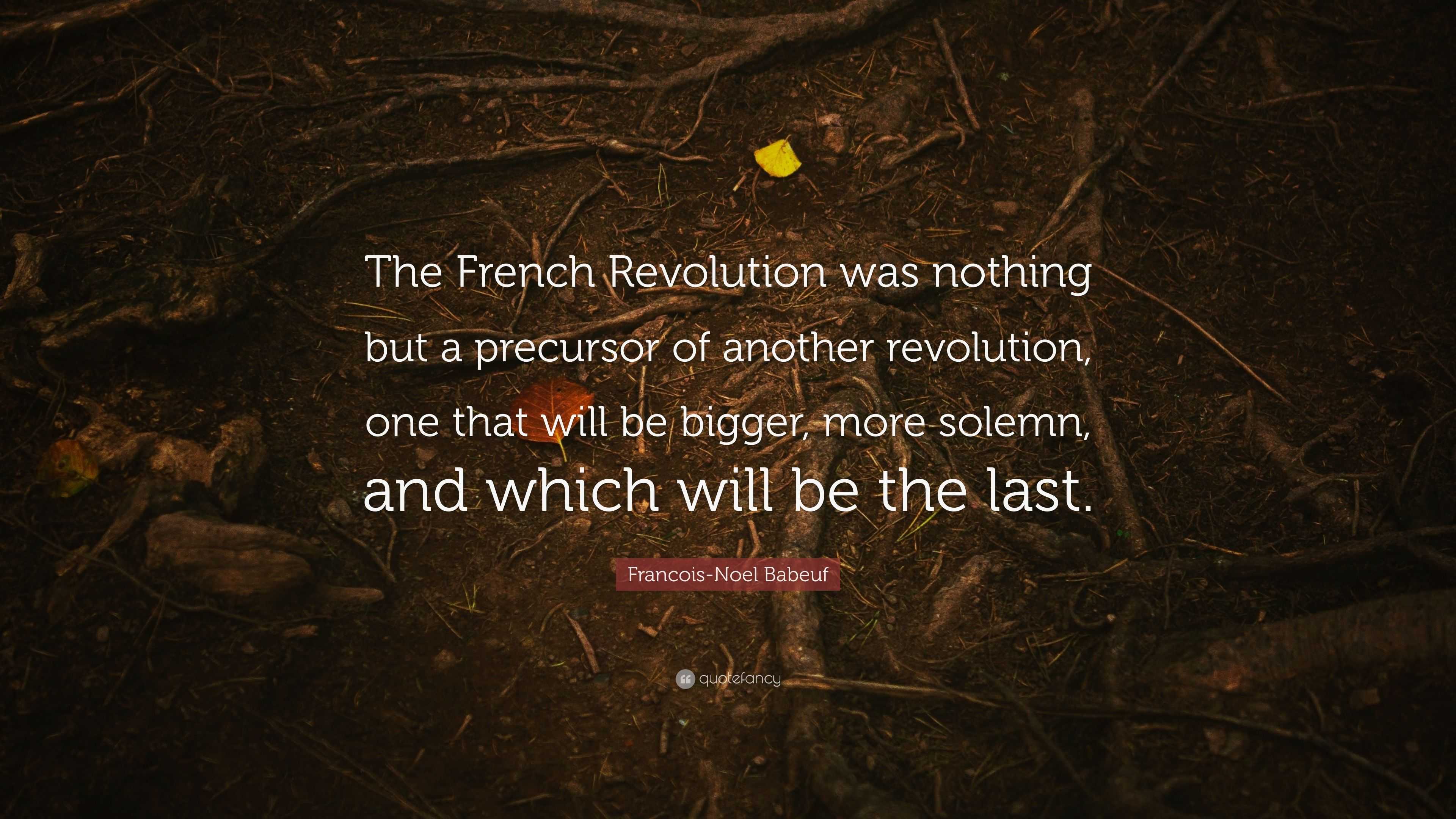 Francois-Noel Babeuf Quote: “The French Revolution was nothing but a ...