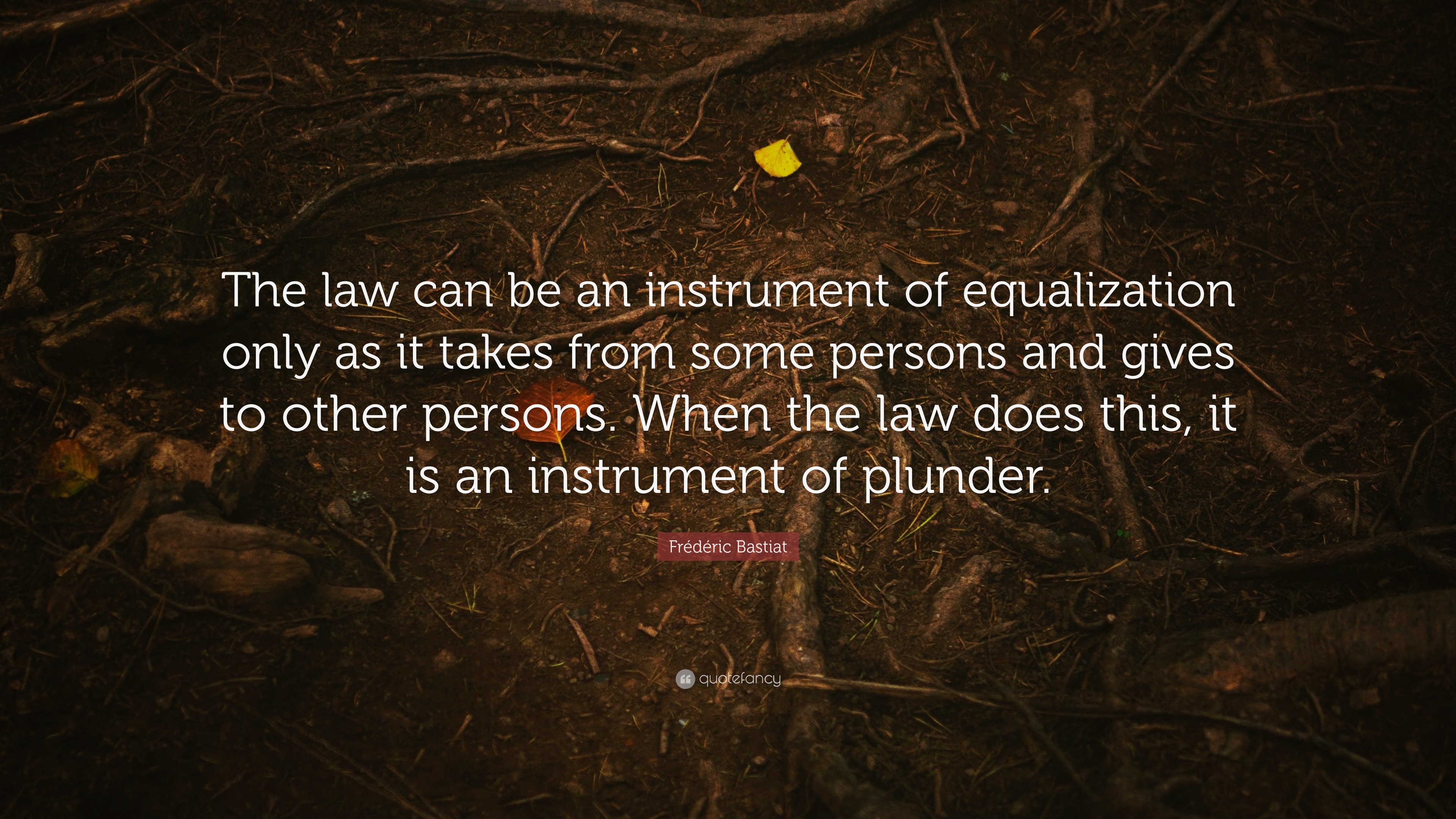 Frédéric Bastiat Quote: “The law can be an instrument of equalization ...