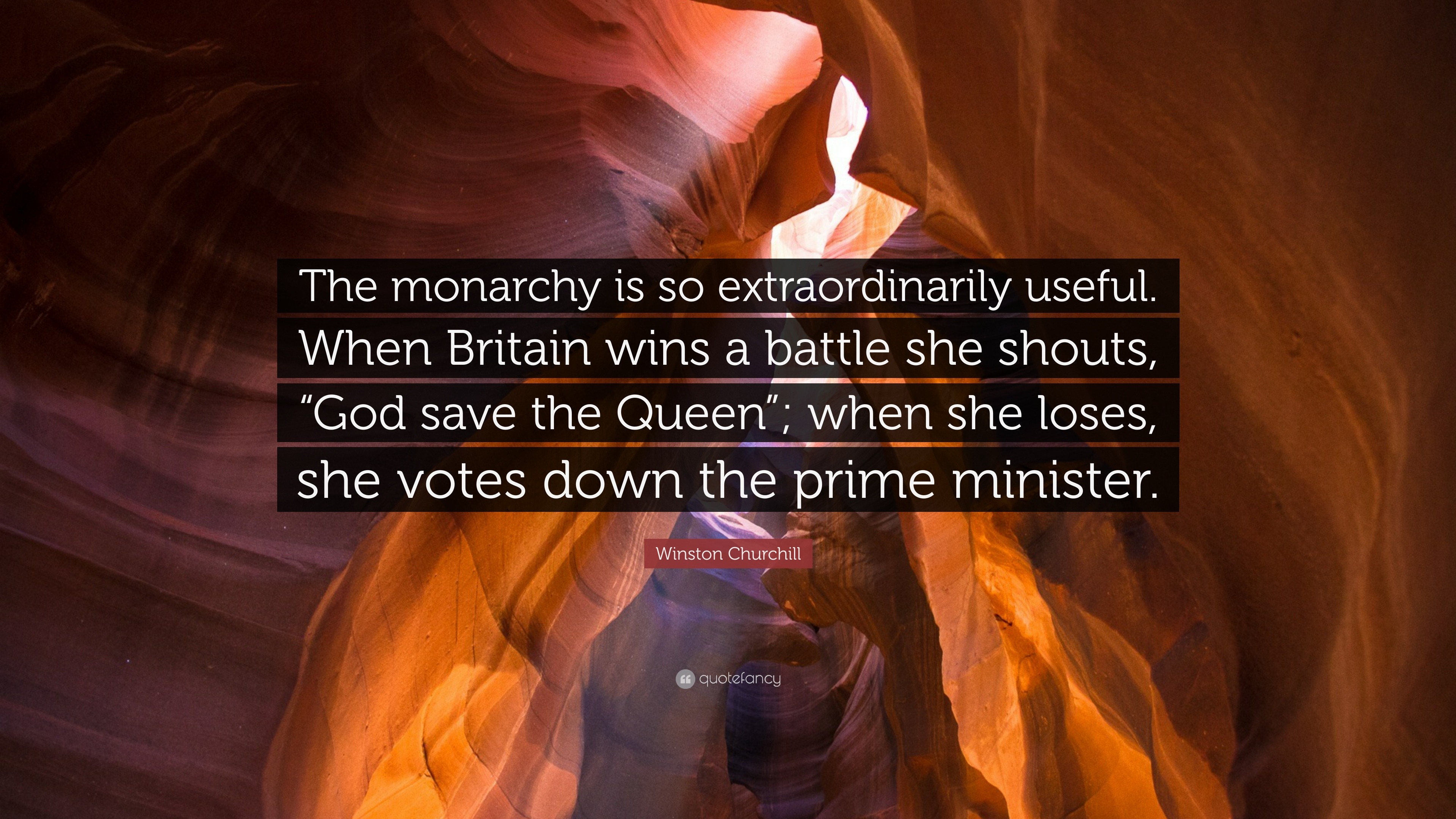 Winston Churchill Quote: “The monarchy is so extraordinarily useful ...