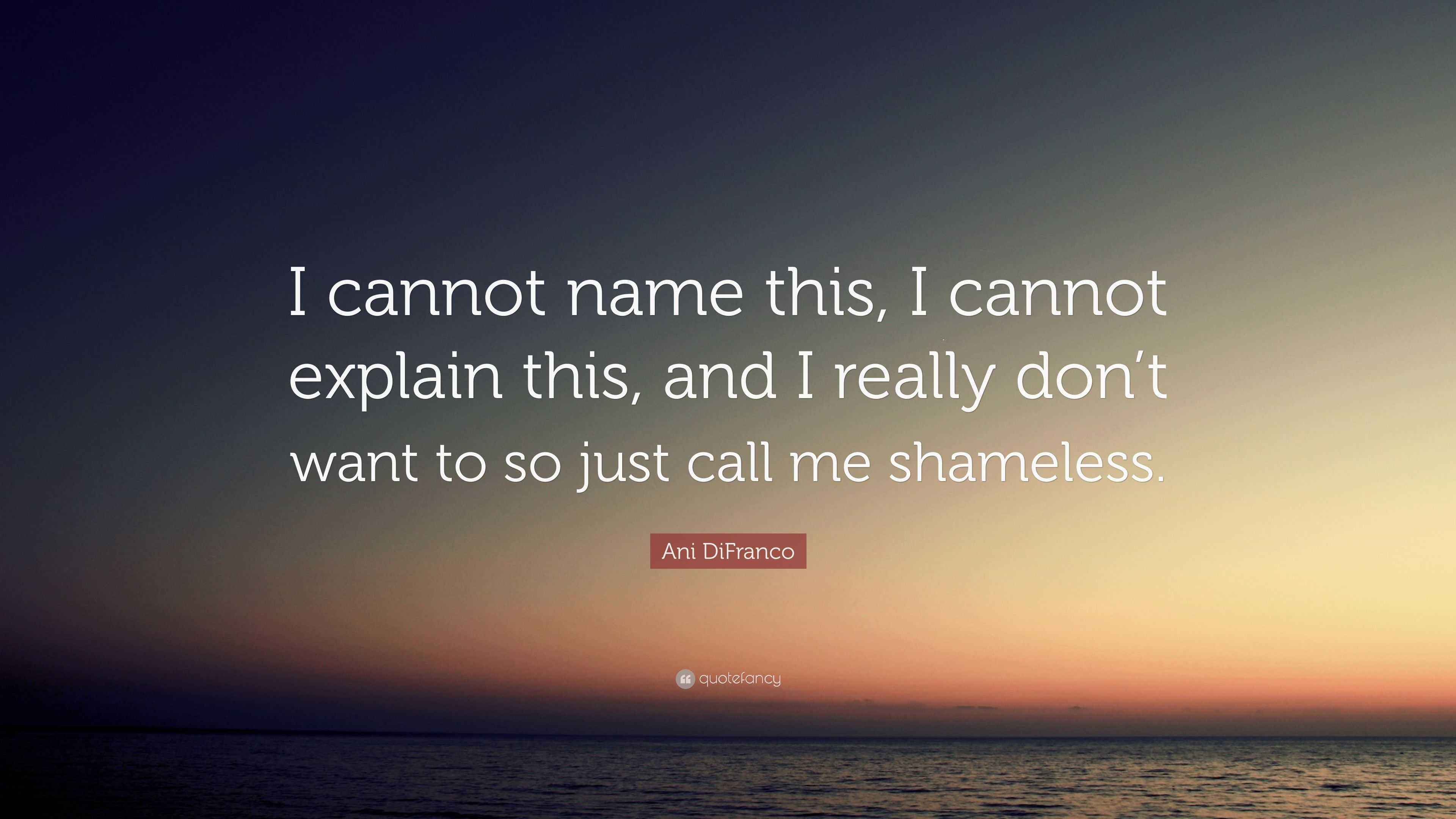 Ani DiFranco Quote: “I cannot name this, I cannot explain this, and I ...