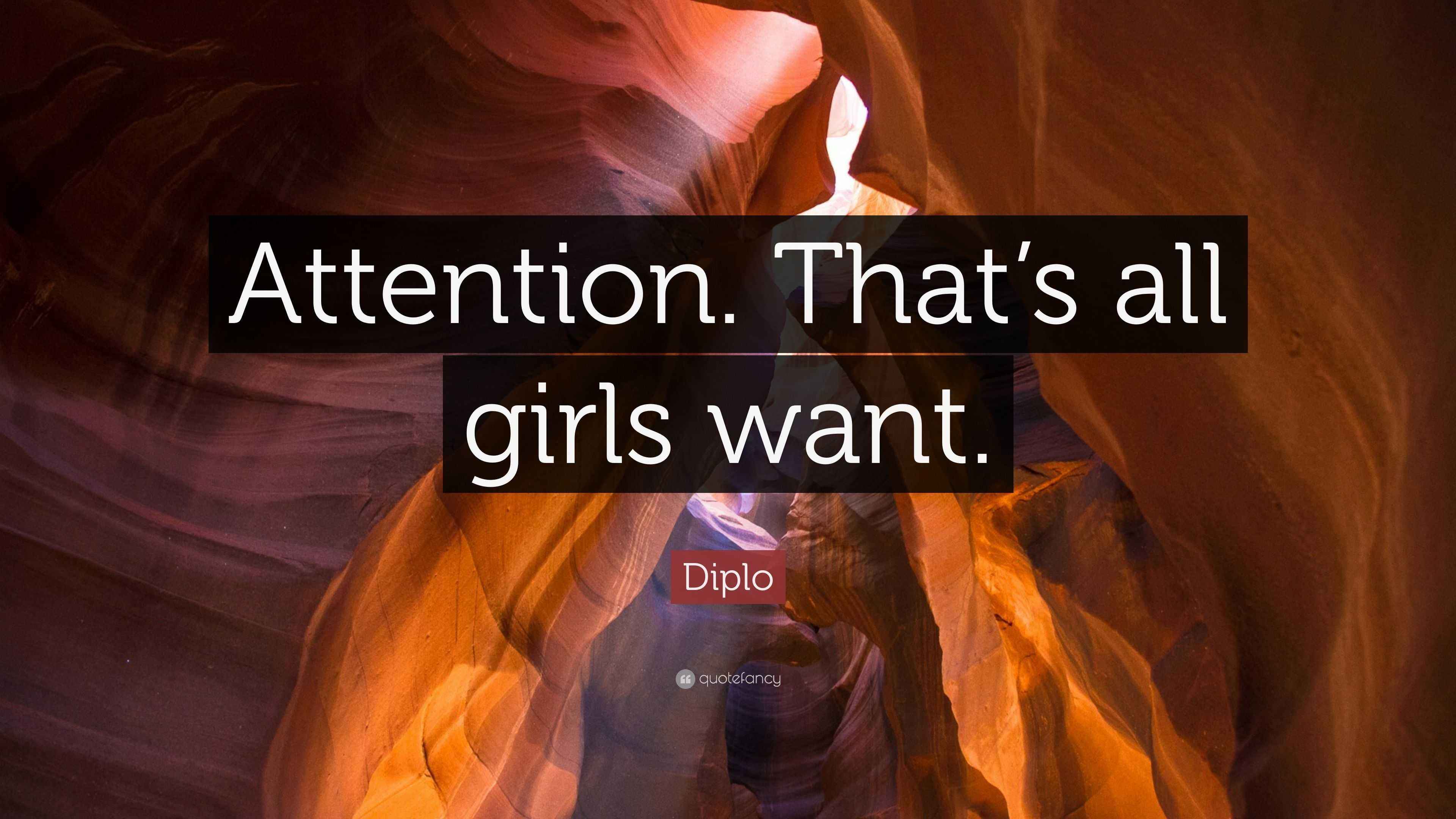Diplo Quote: “Attention. That’s all girls want.”