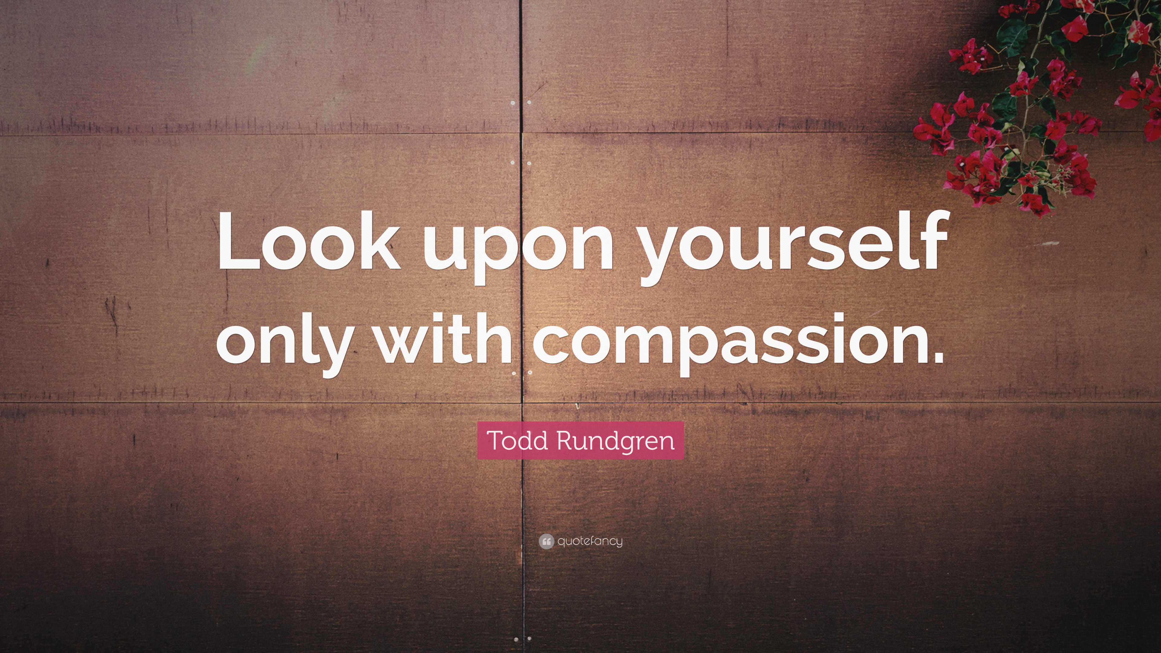 Todd Rundgren Quote: “Look upon yourself only with compassion.”