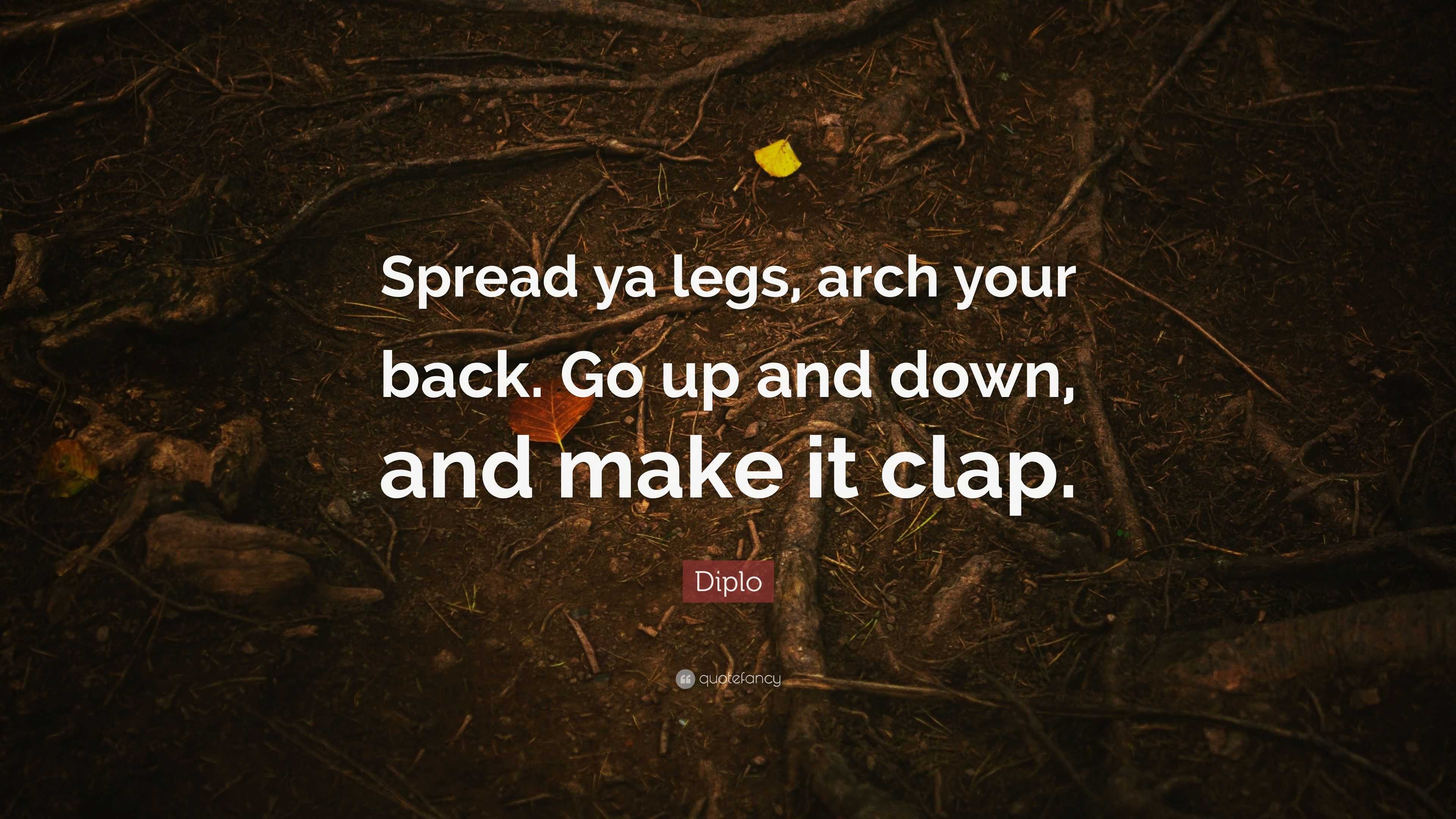 Diplo Quote: “Spread ya legs, arch your back. Go up and down, and make ...