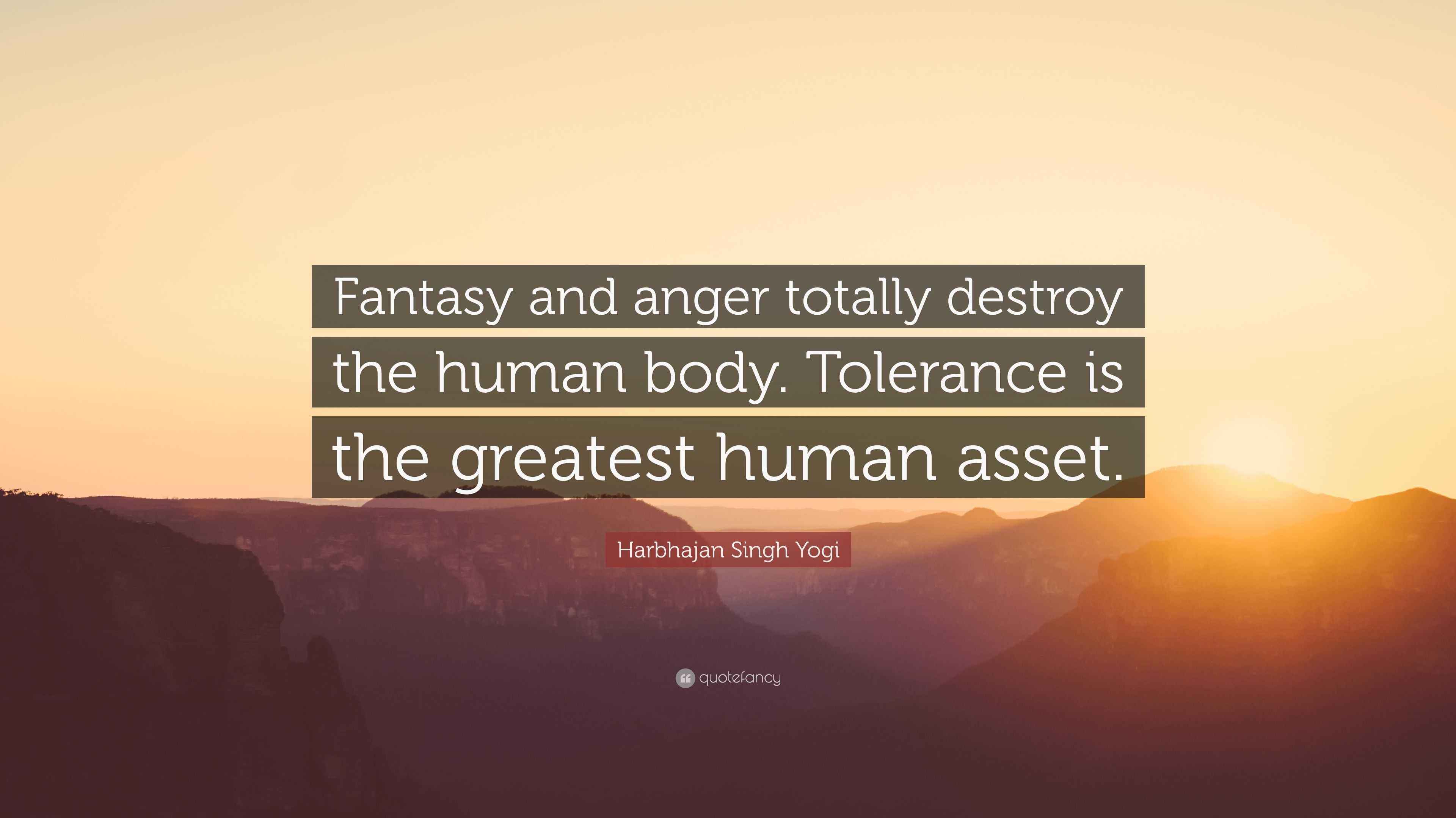 Harbhajan Singh Yogi Quote: “Fantasy and anger totally destroy the ...