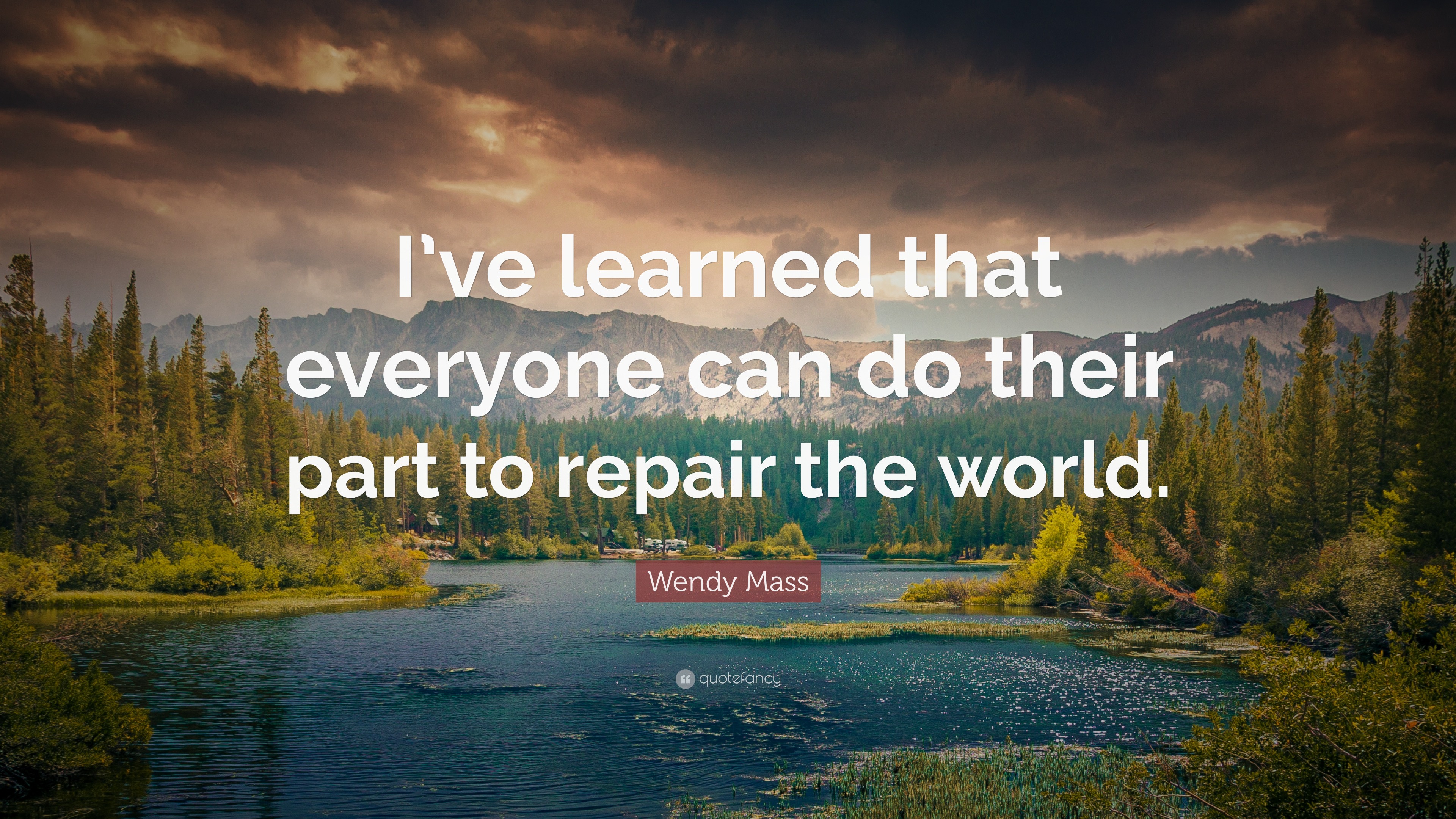 Wendy Mass Quote: “I’ve learned that everyone can do their part to ...