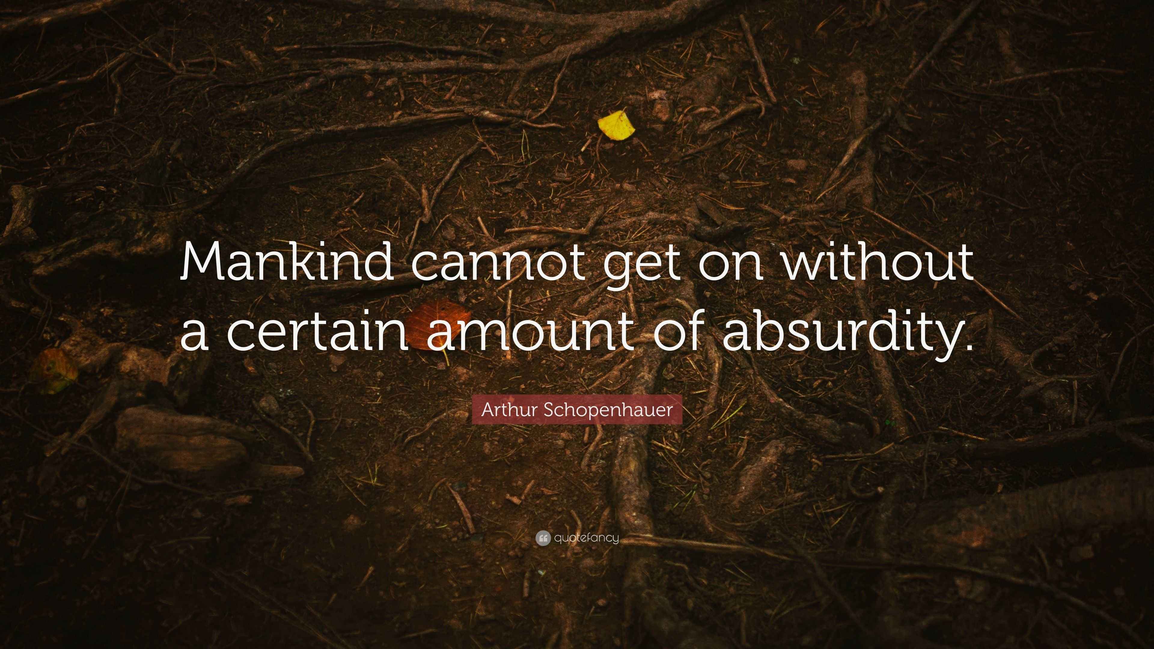 Arthur Schopenhauer Quote: “Mankind cannot get on without a certain ...