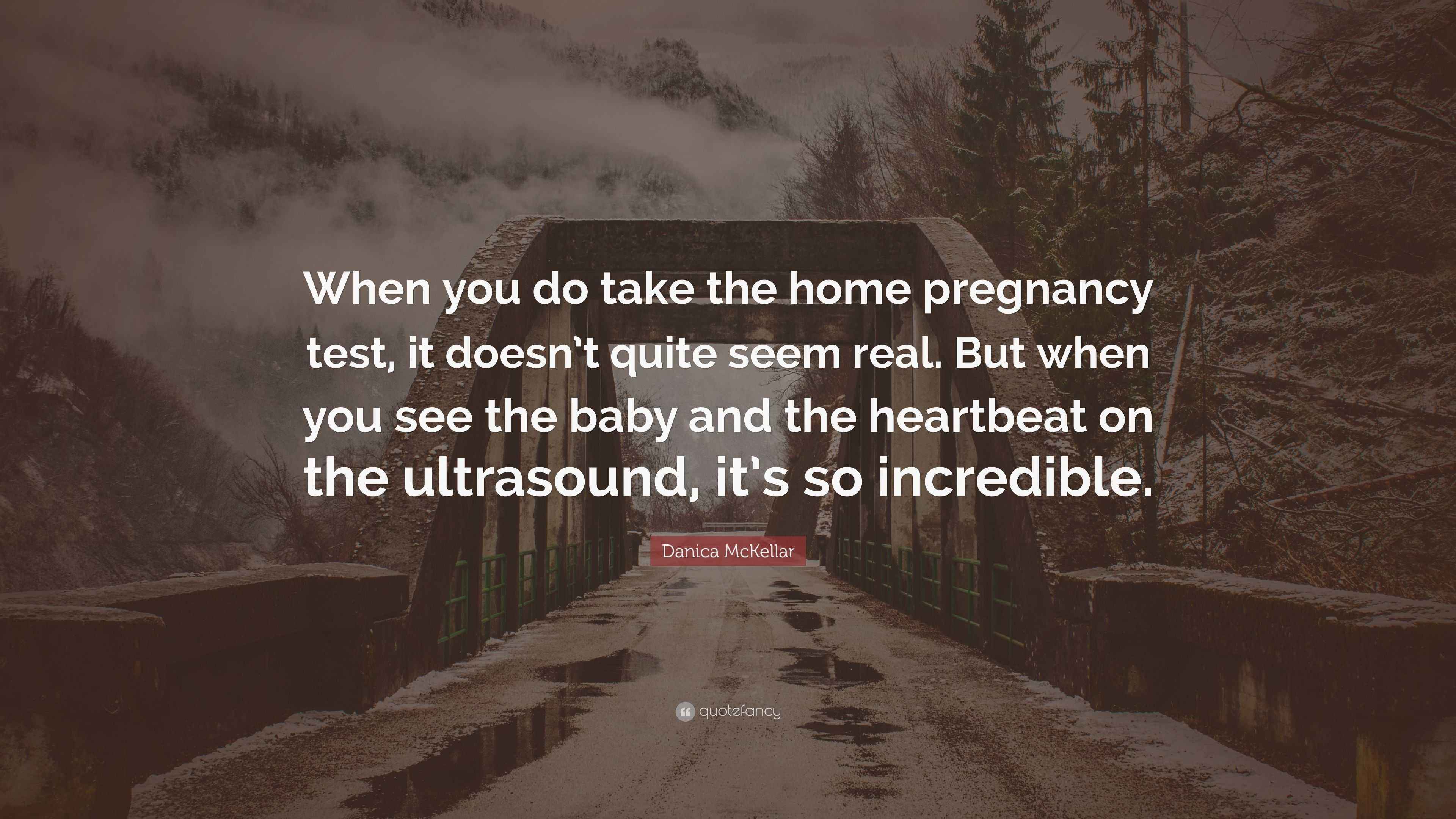 Danica McKellar Quote: “When you do take the home pregnancy test, it ...