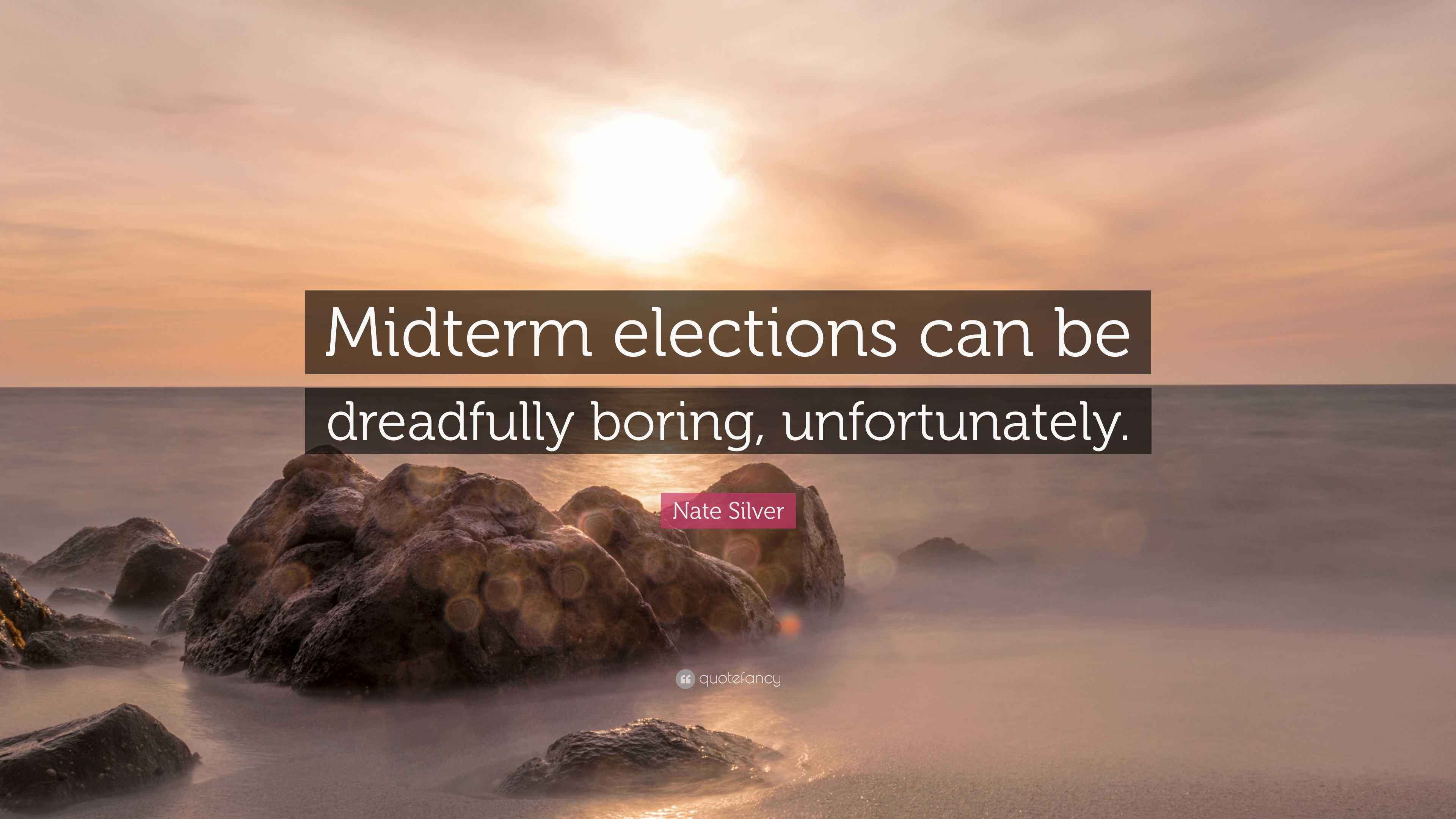 Nate Silver Quote: “Midterm elections can be dreadfully boring ...