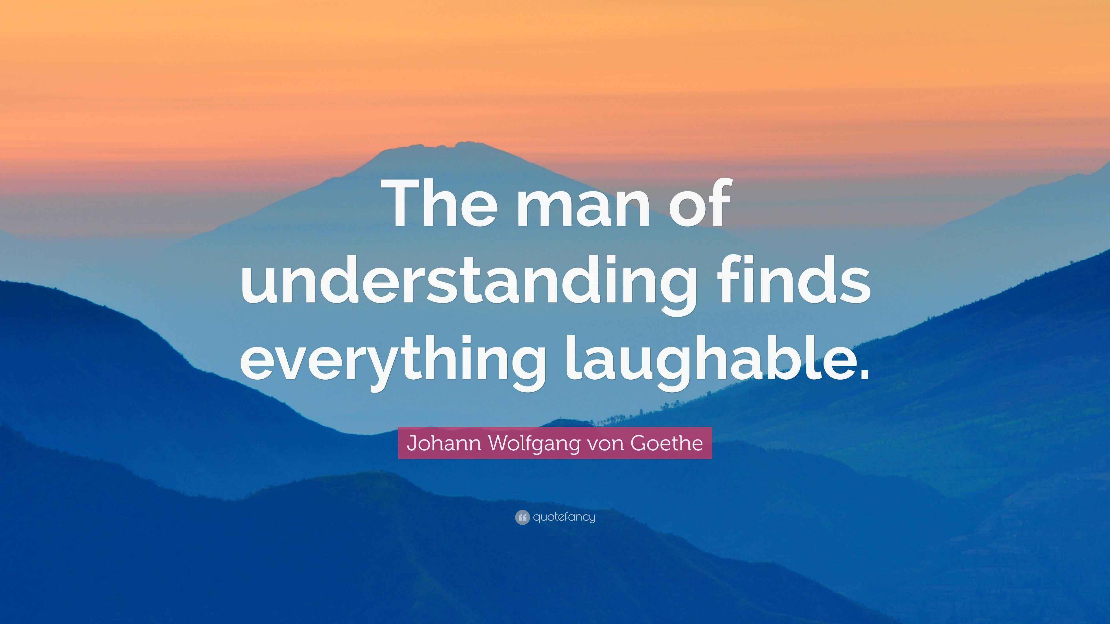 Johann Wolfgang von Goethe Quote: “The man of understanding finds ...