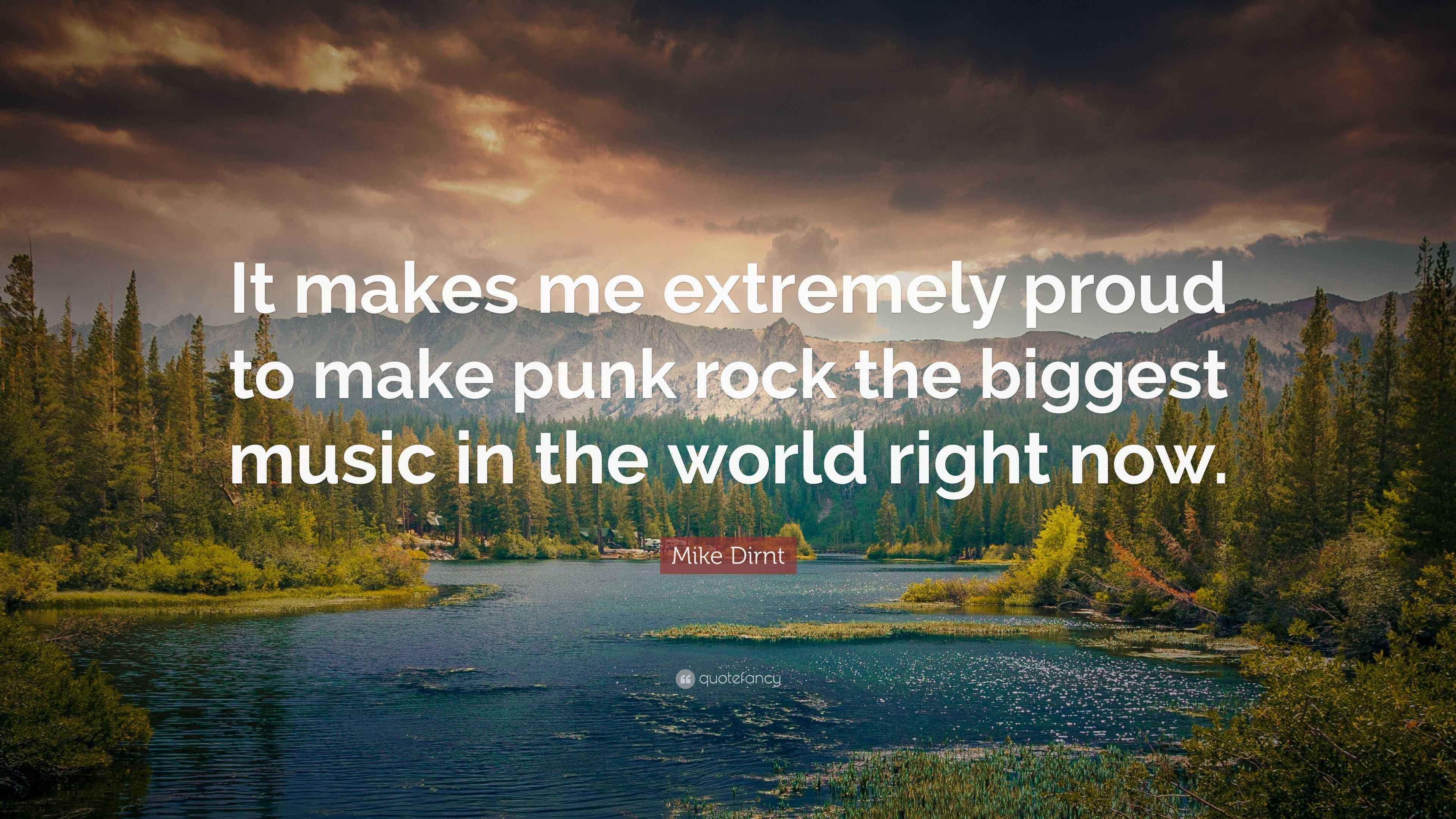 Mike Dirnt Quote: “It makes me extremely proud to make punk rock the ...