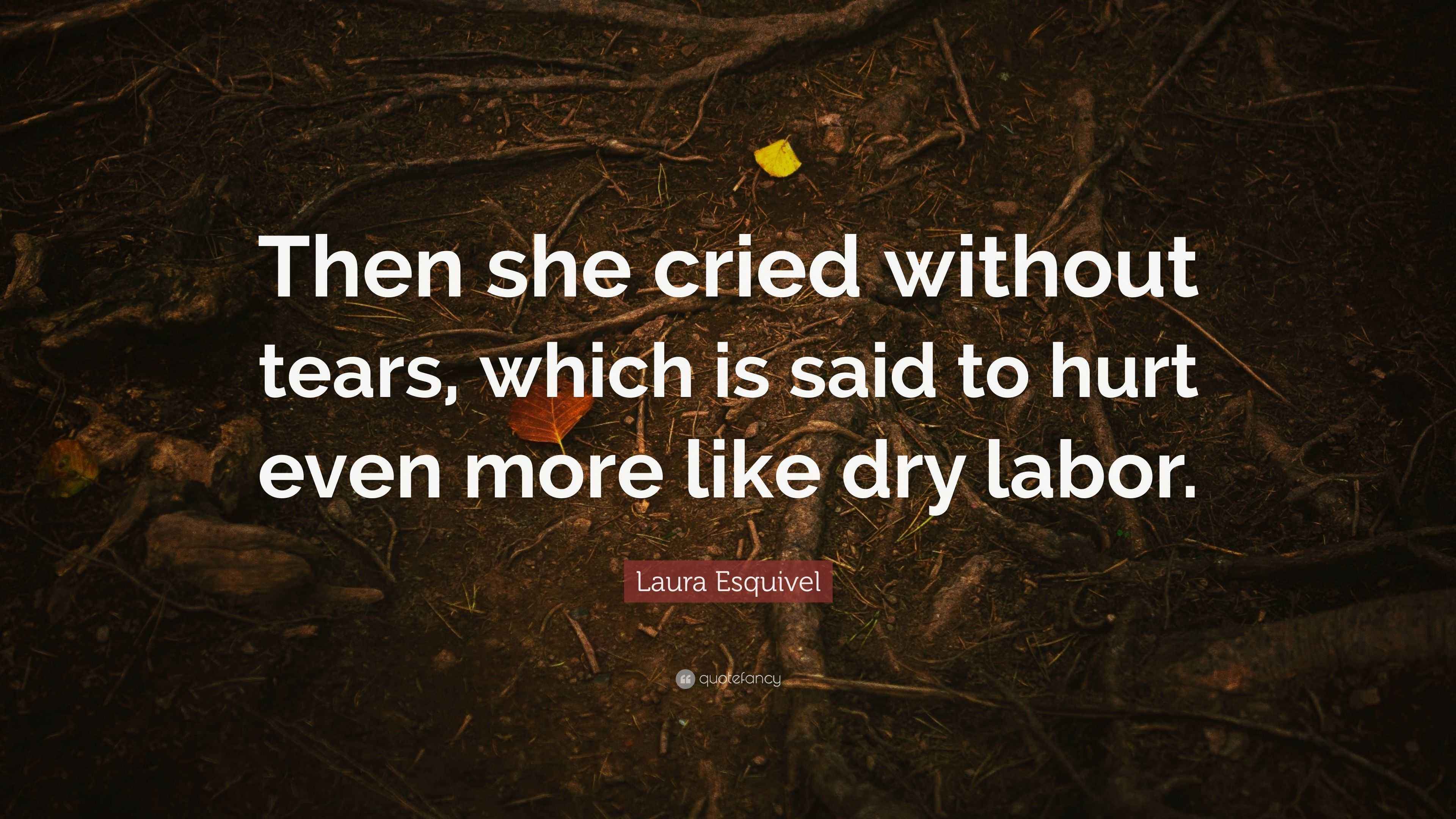 Laura Esquivel Quote: “Then she cried without tears, which is said to ...