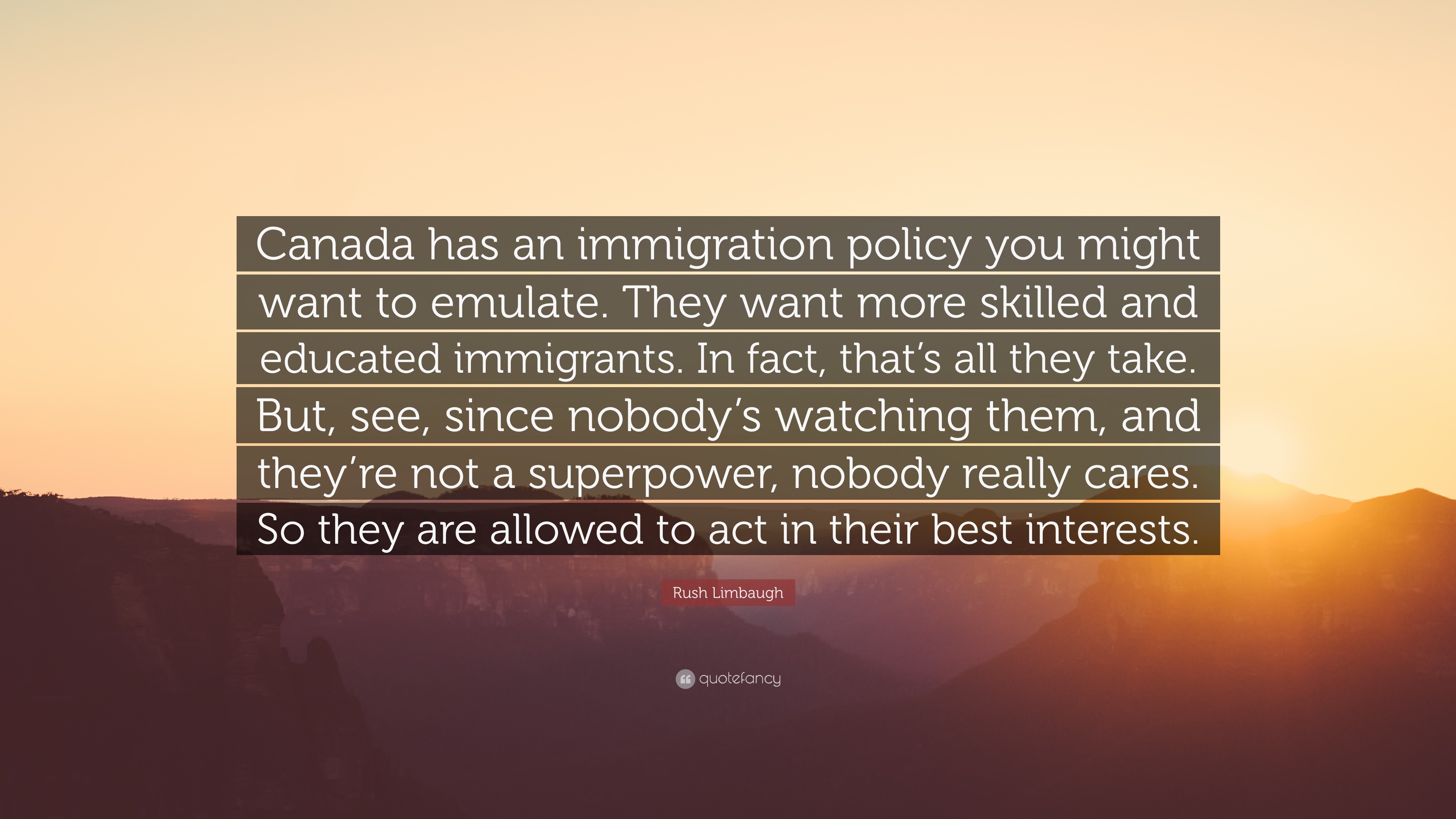 Immigration In Canada Quotes A Point System Has Helped Canada And