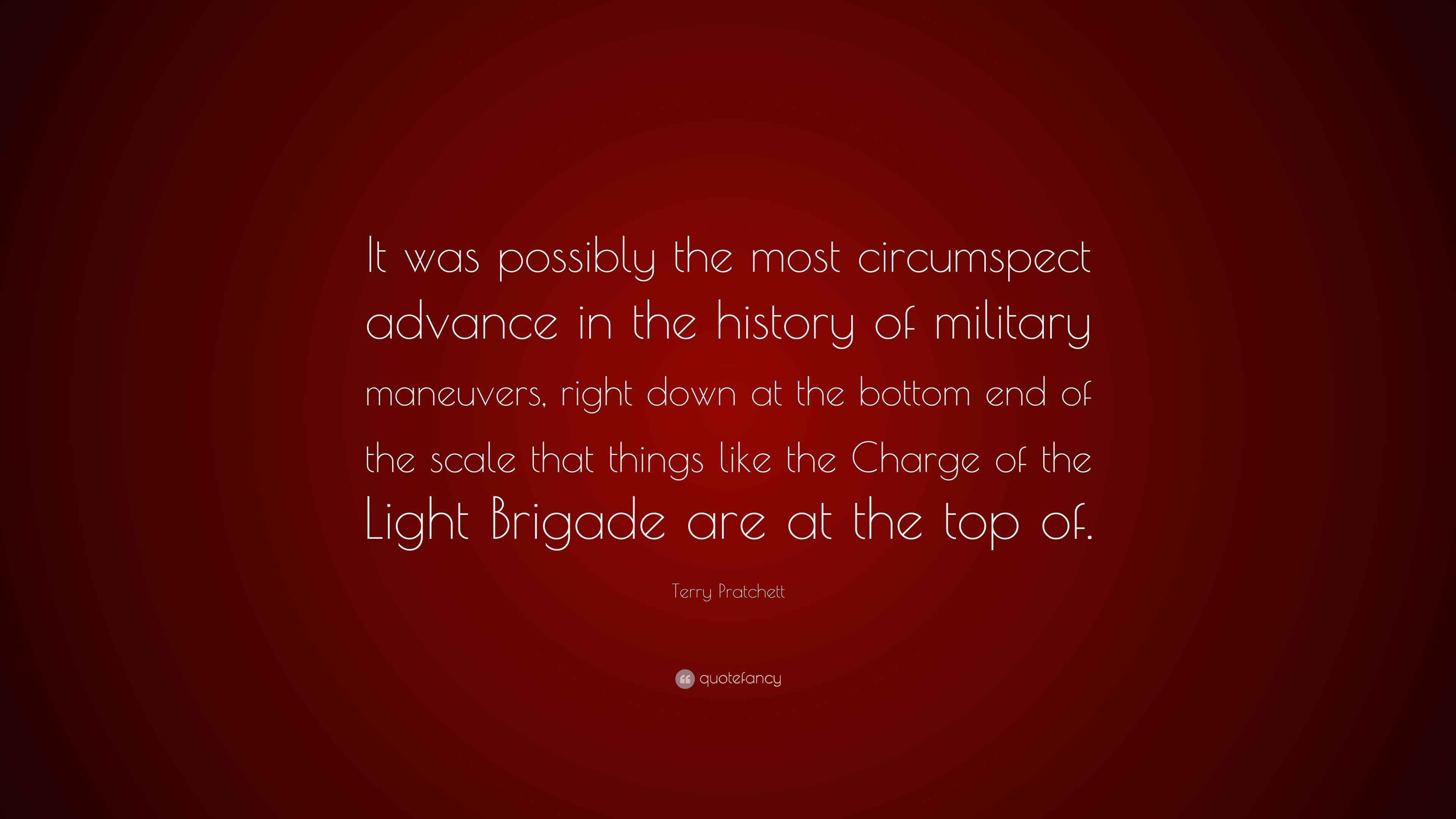 Terry Pratchett Quote: “It was possibly the most circumspect advance in ...