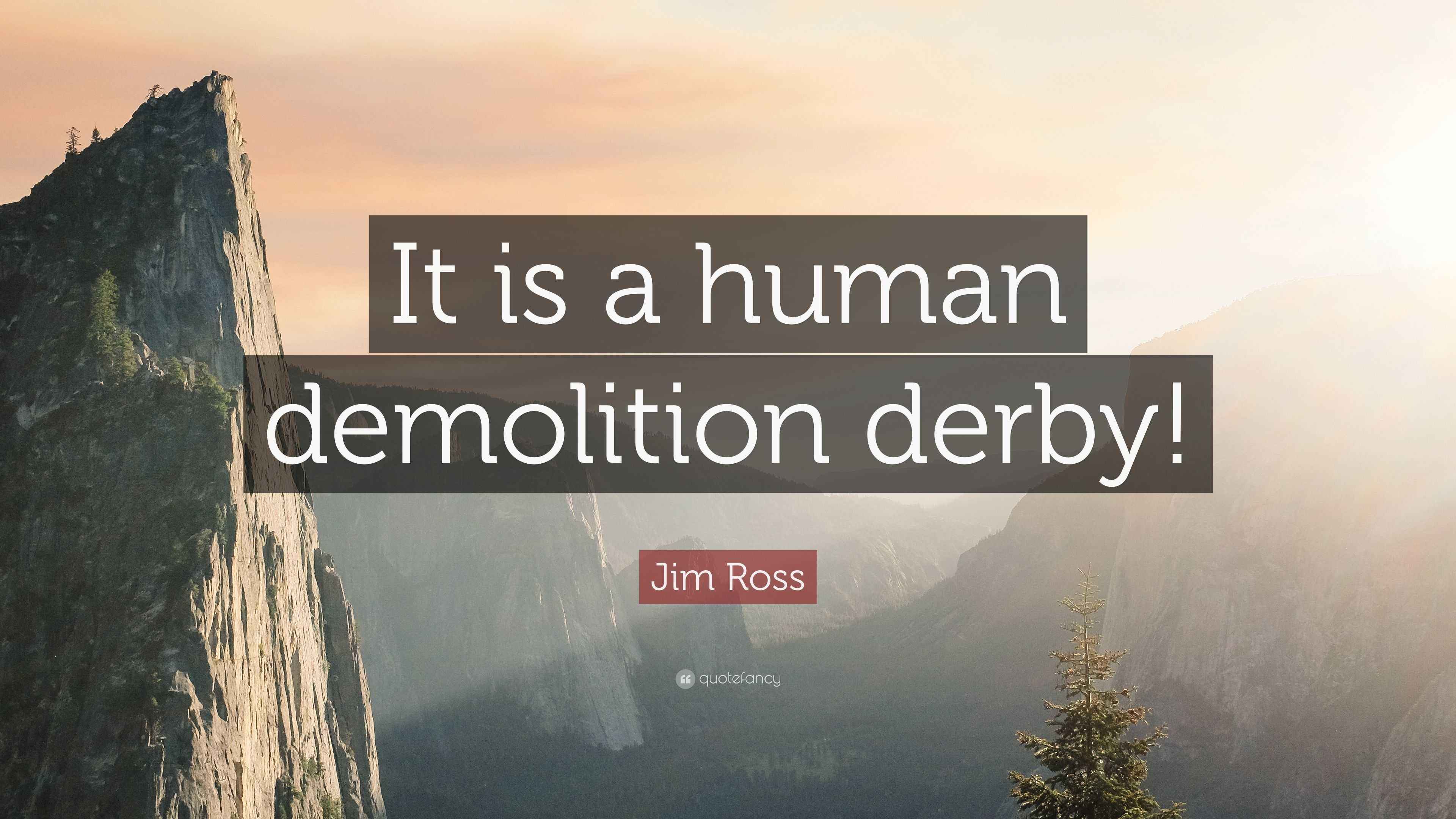 Jim Ross Quote: “It is a human demolition derby!”