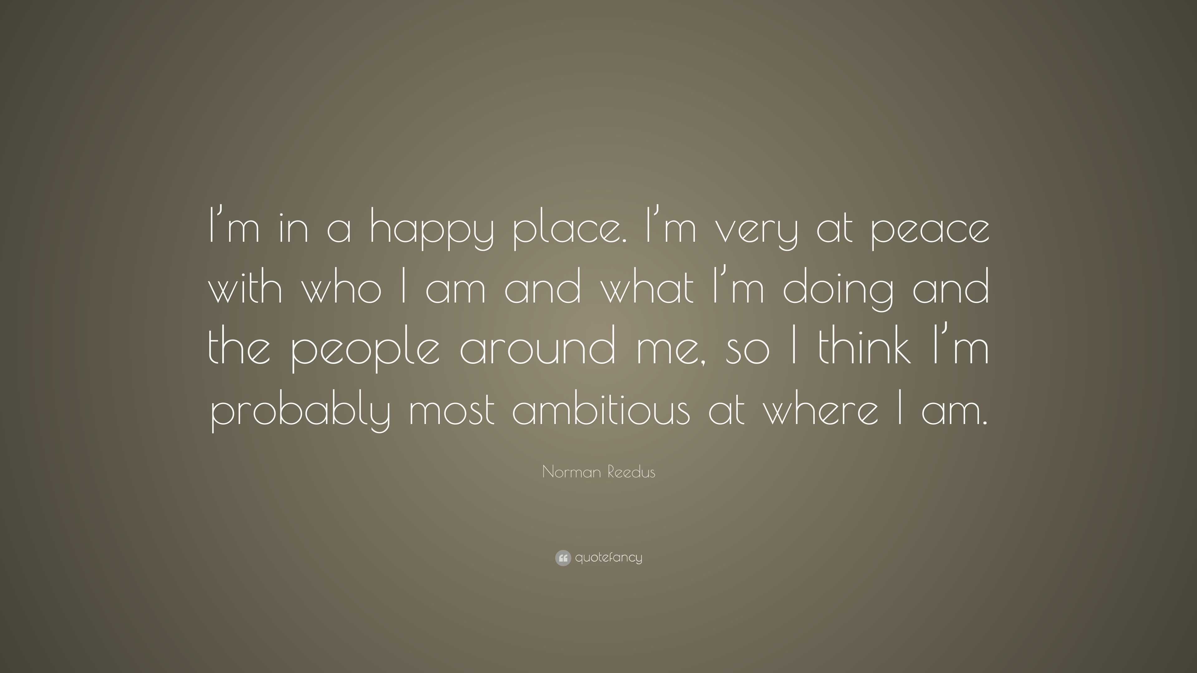 Norman Reedus Quote: “I’m in a happy place. I’m very at peace with who ...