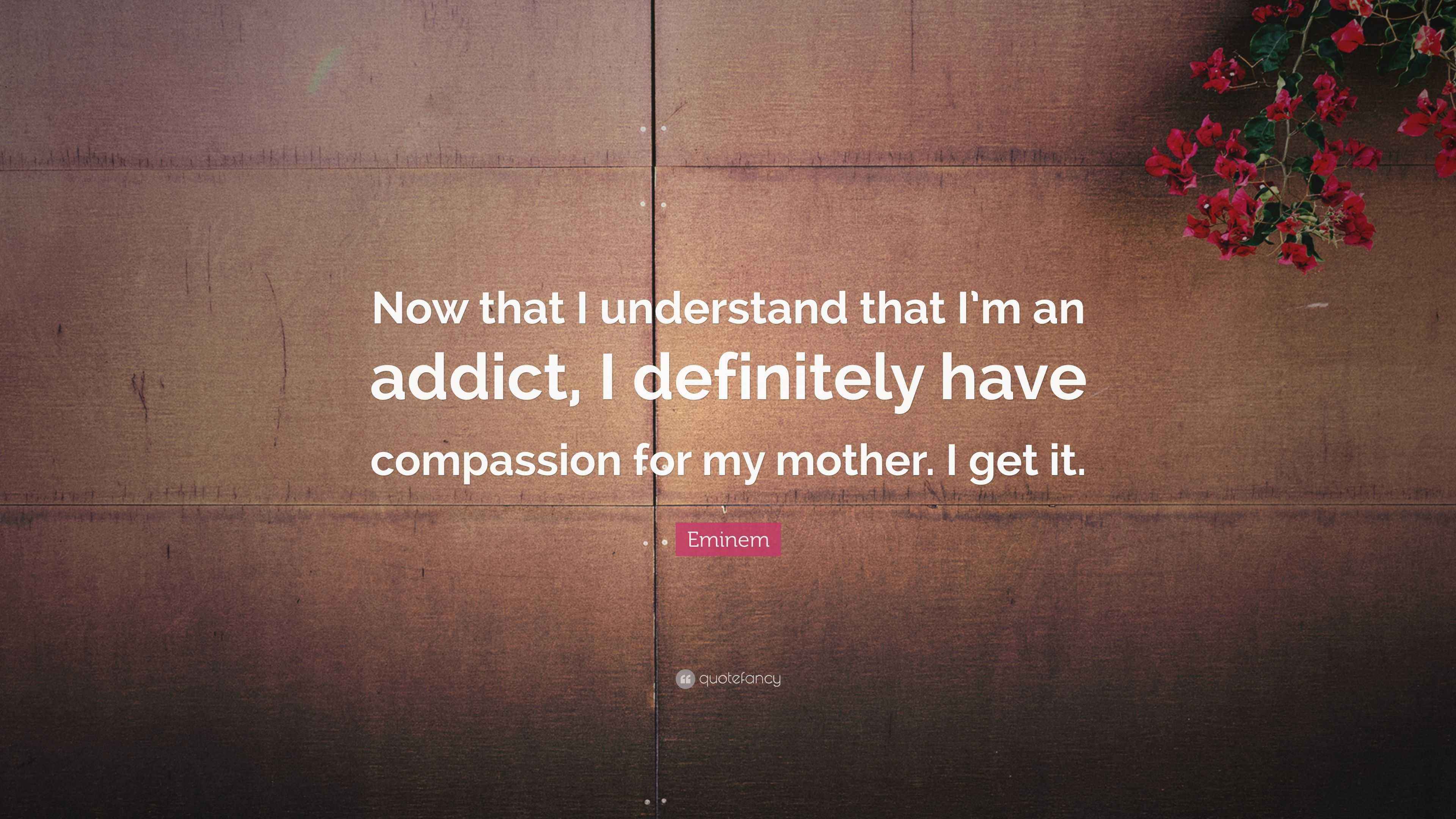 Eminem Quote: “Now that I understand that I’m an addict, I definitely ...
