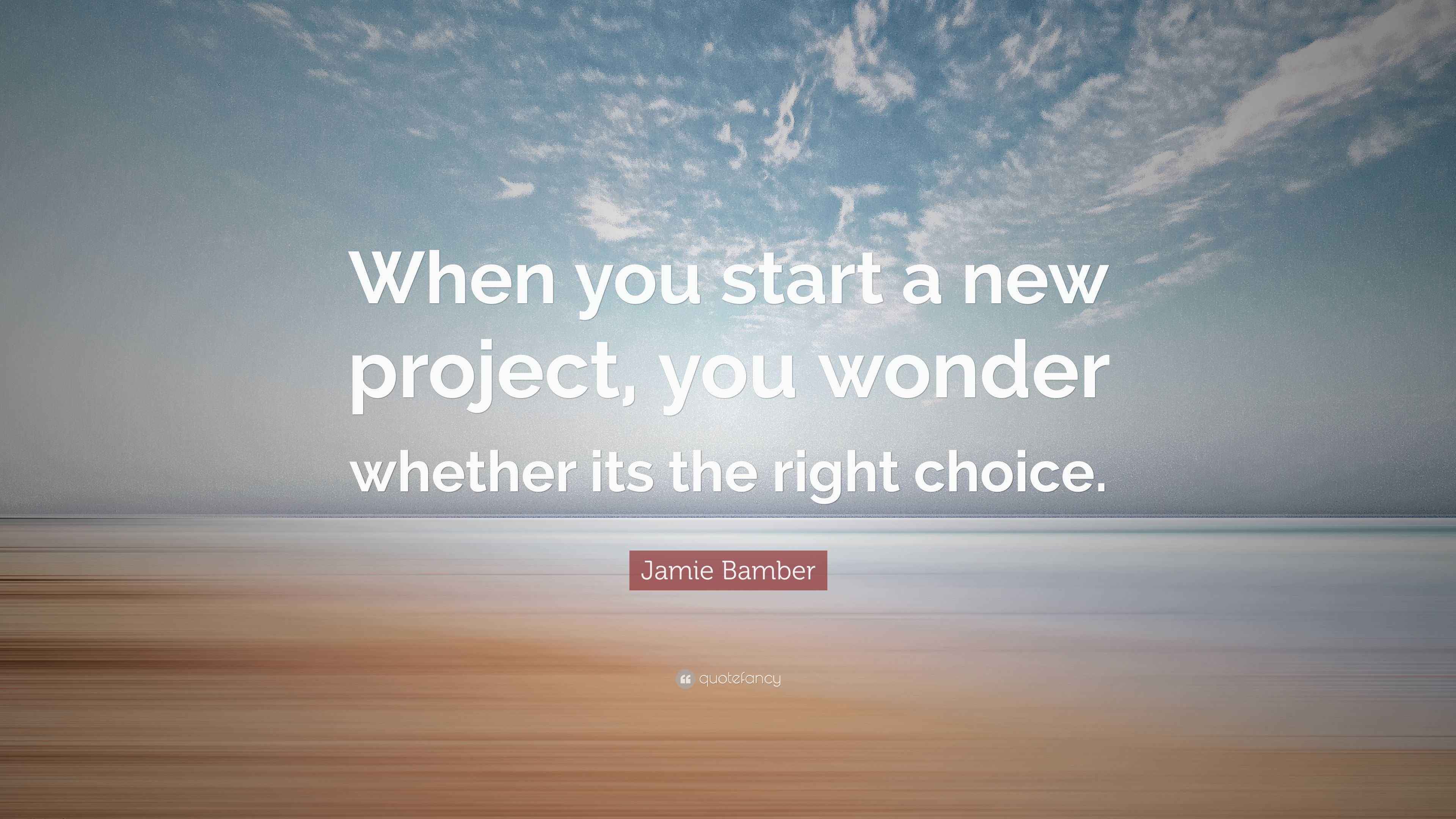 Jamie Bamber Quote: “When you start a new project, you wonder whether ...