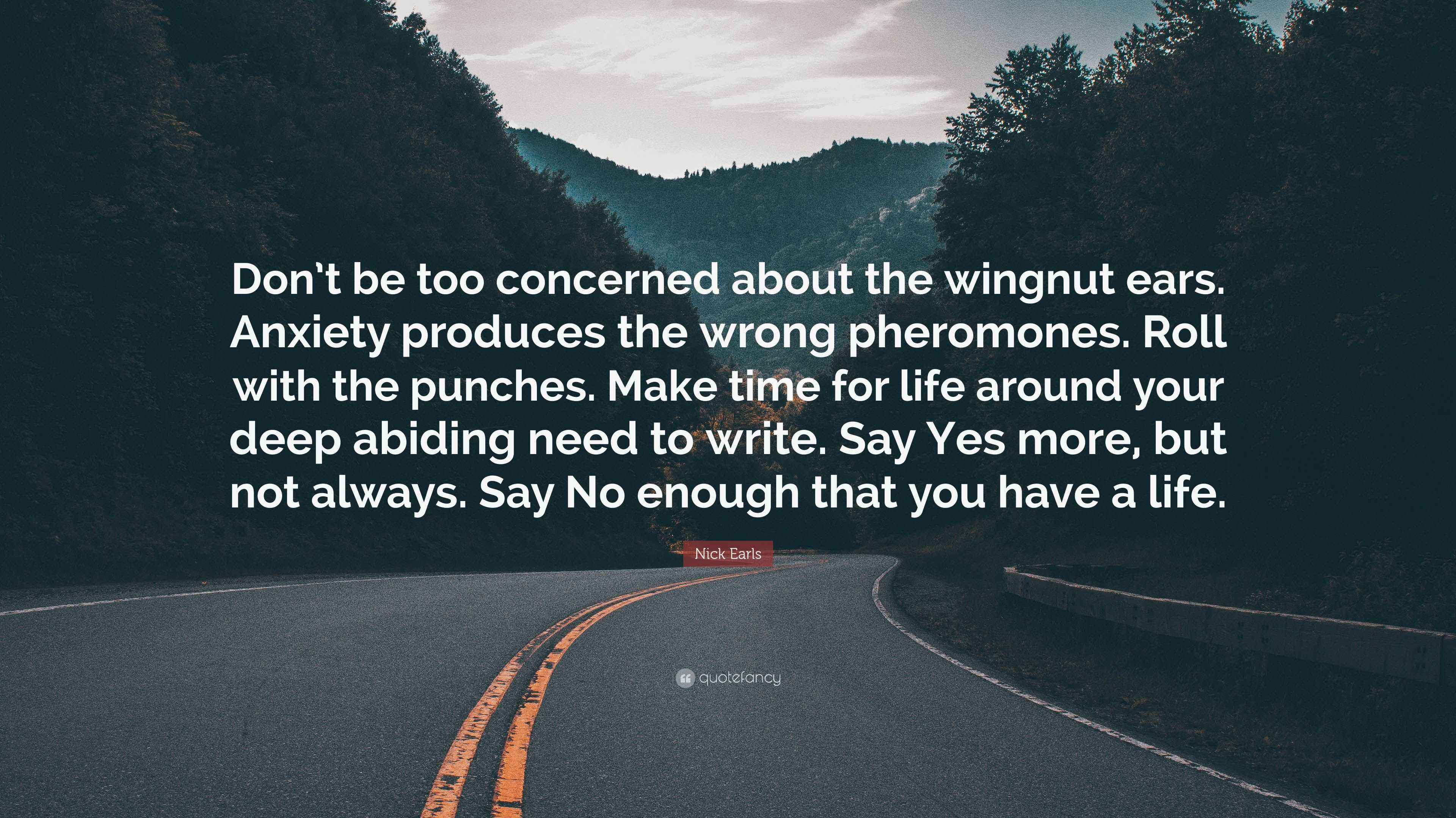 Nick Earls Quote: “Don’t be too concerned about the wingnut ears ...