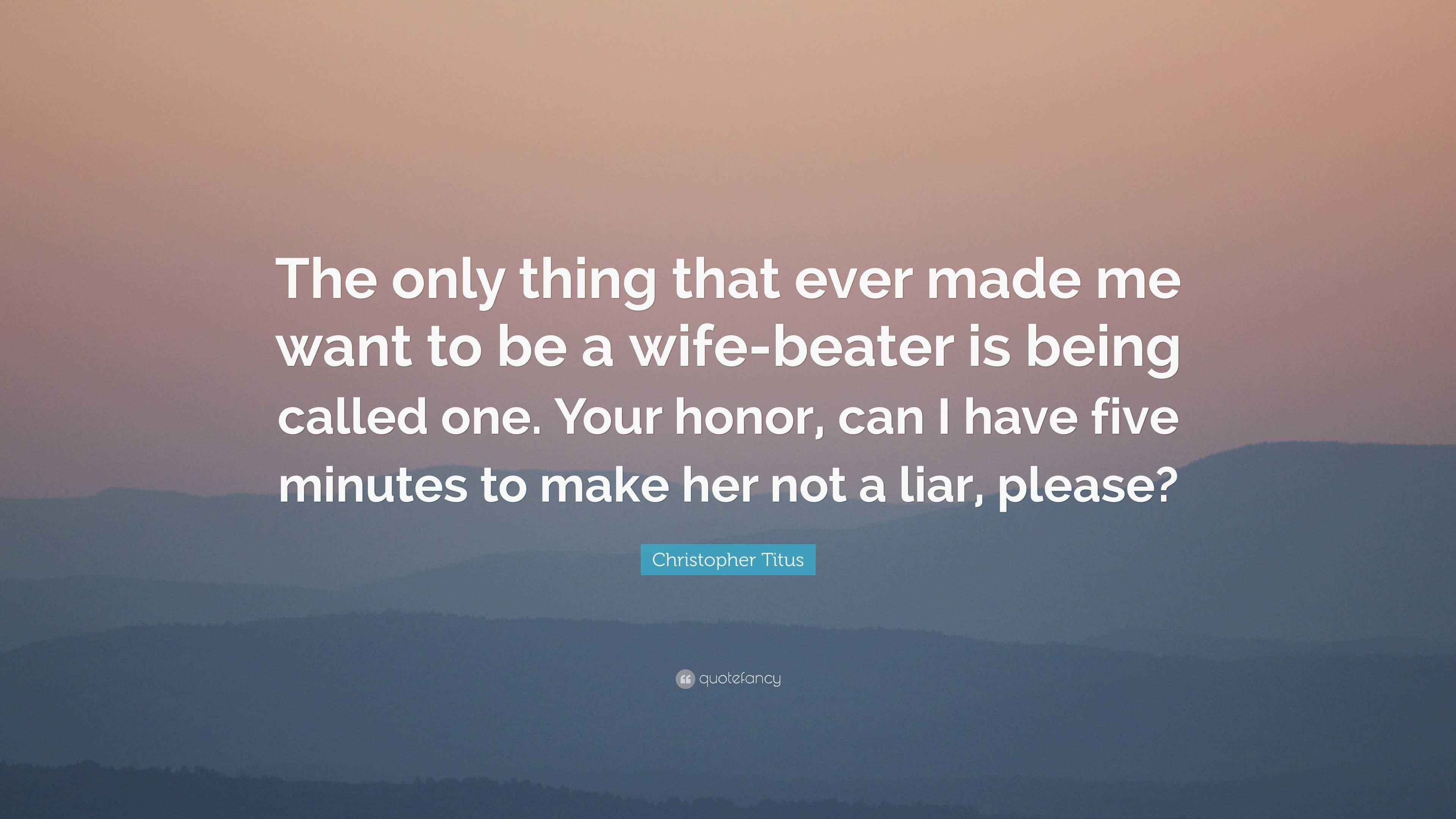 Christopher Titus Quote: “The only thing that ever made me want to be a ...