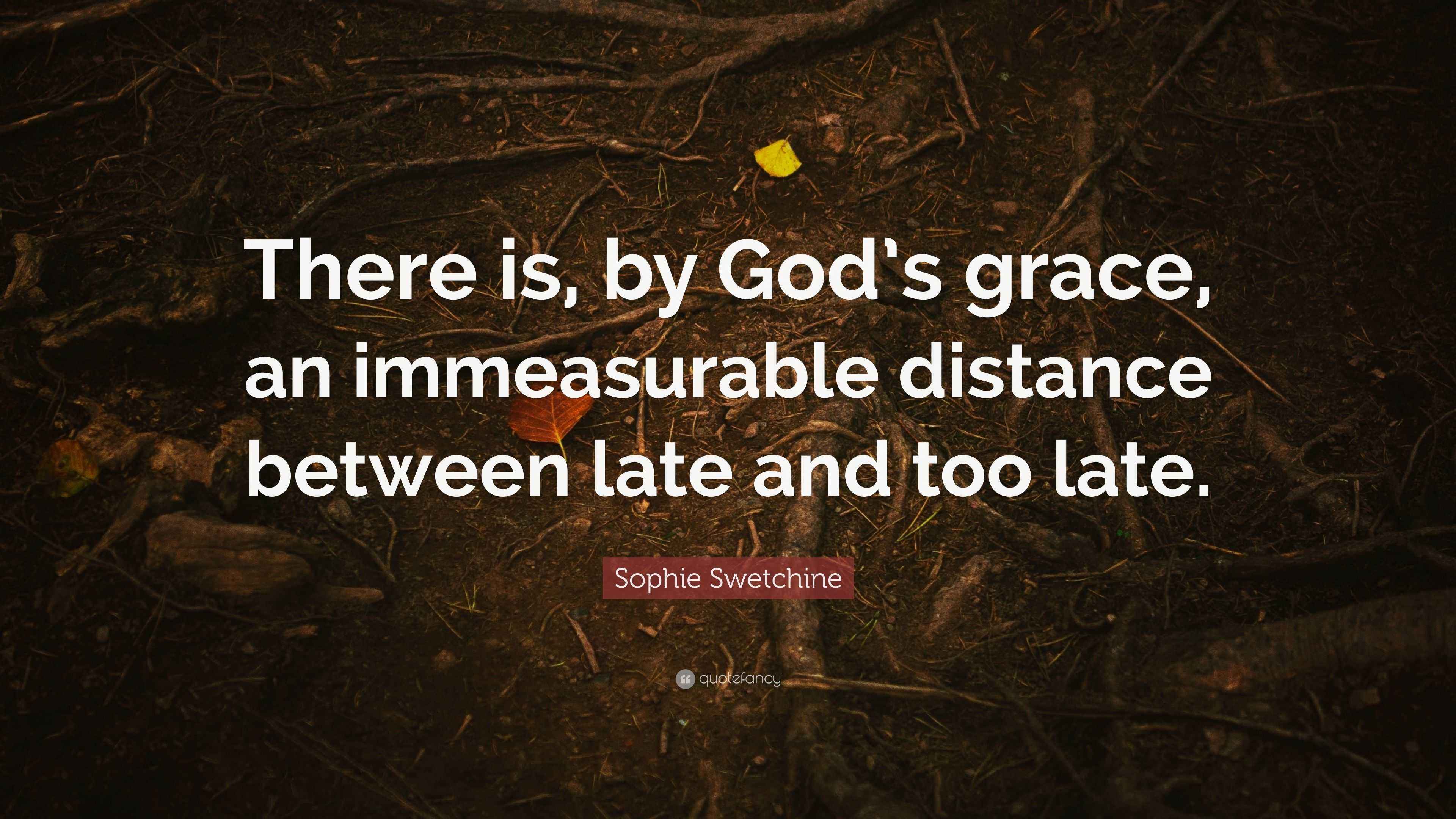 Sophie Swetchine Quote: “There is, by God’s grace, an immeasurable ...