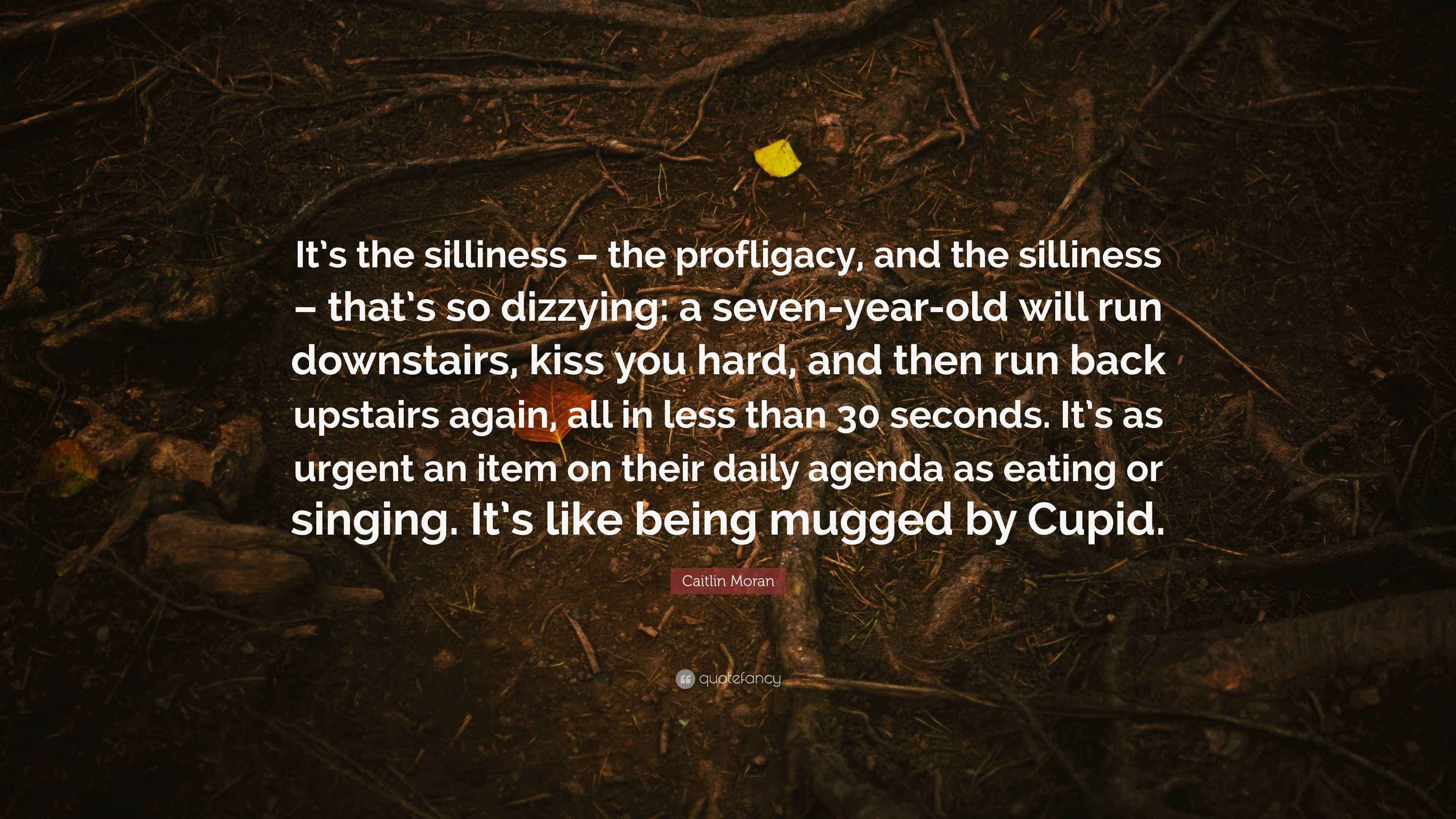 Caitlin Moran Quote: “It’s the silliness – the profligacy, and the ...