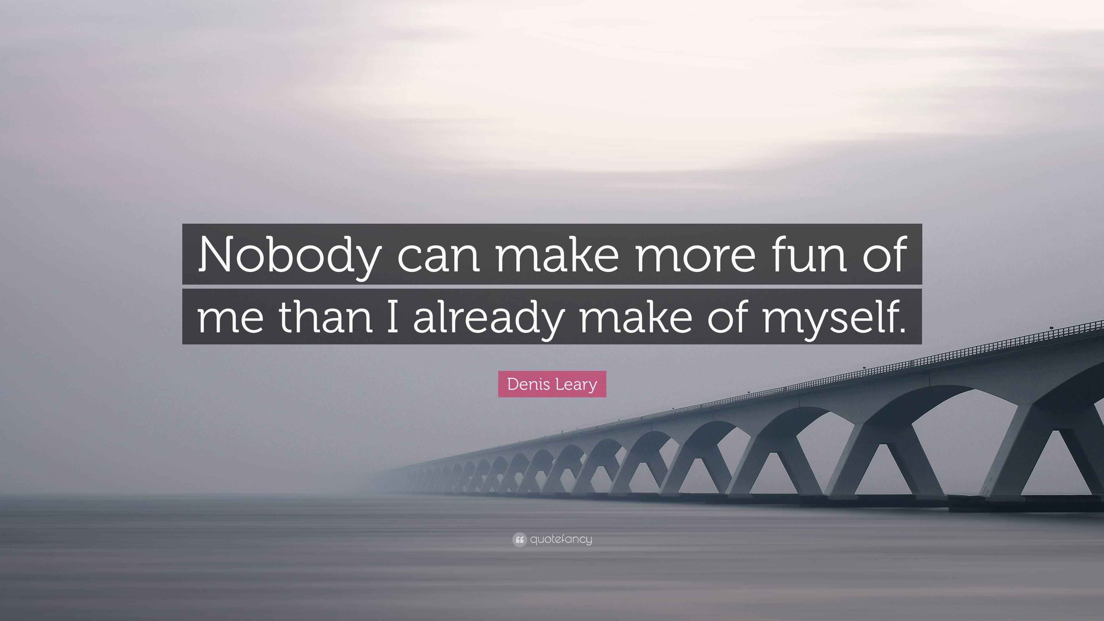 Denis Leary Quote: “Nobody can make more fun of me than I already make ...