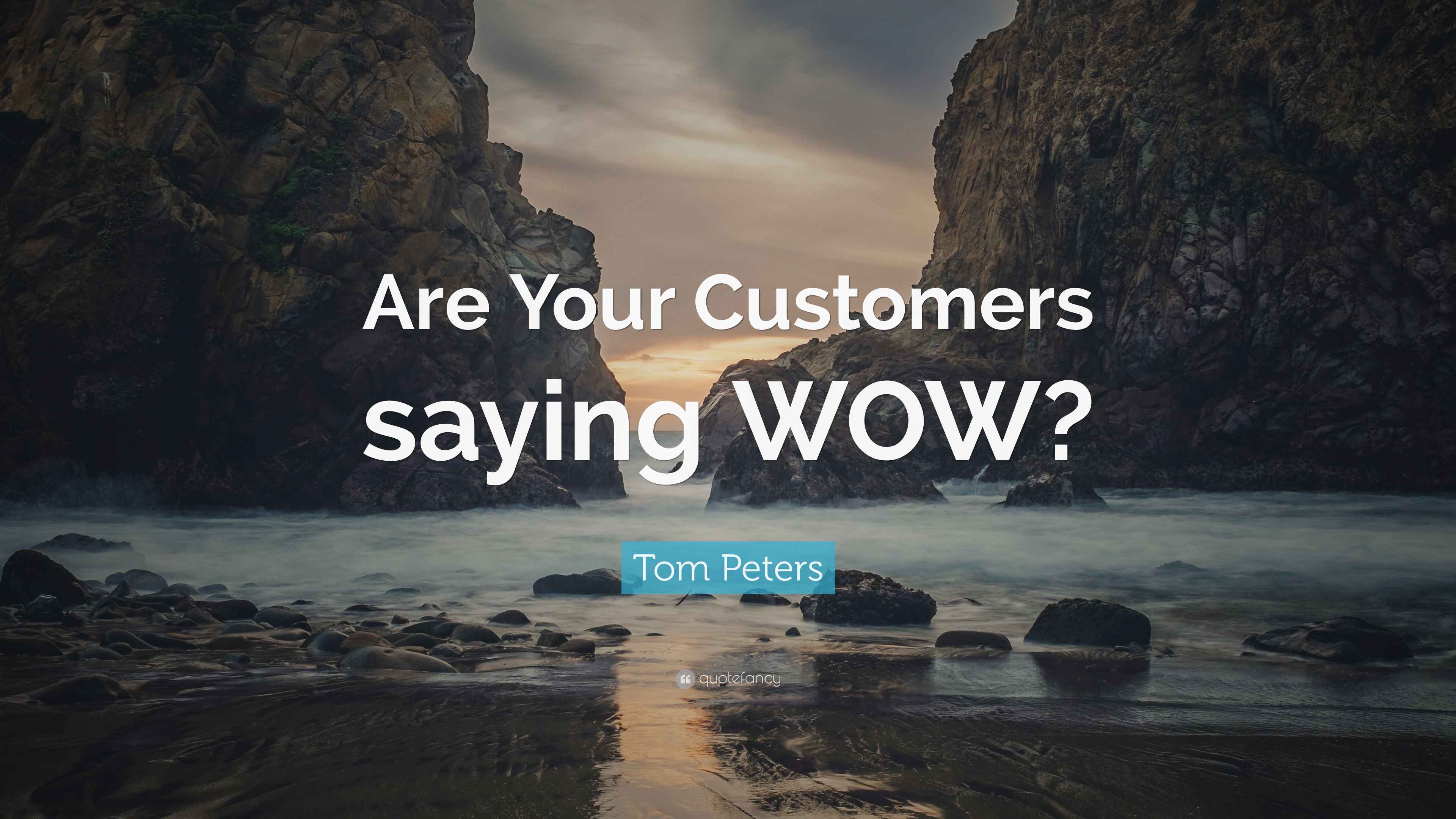 Tom Peters Quote: “Are Your Customers saying WOW?”