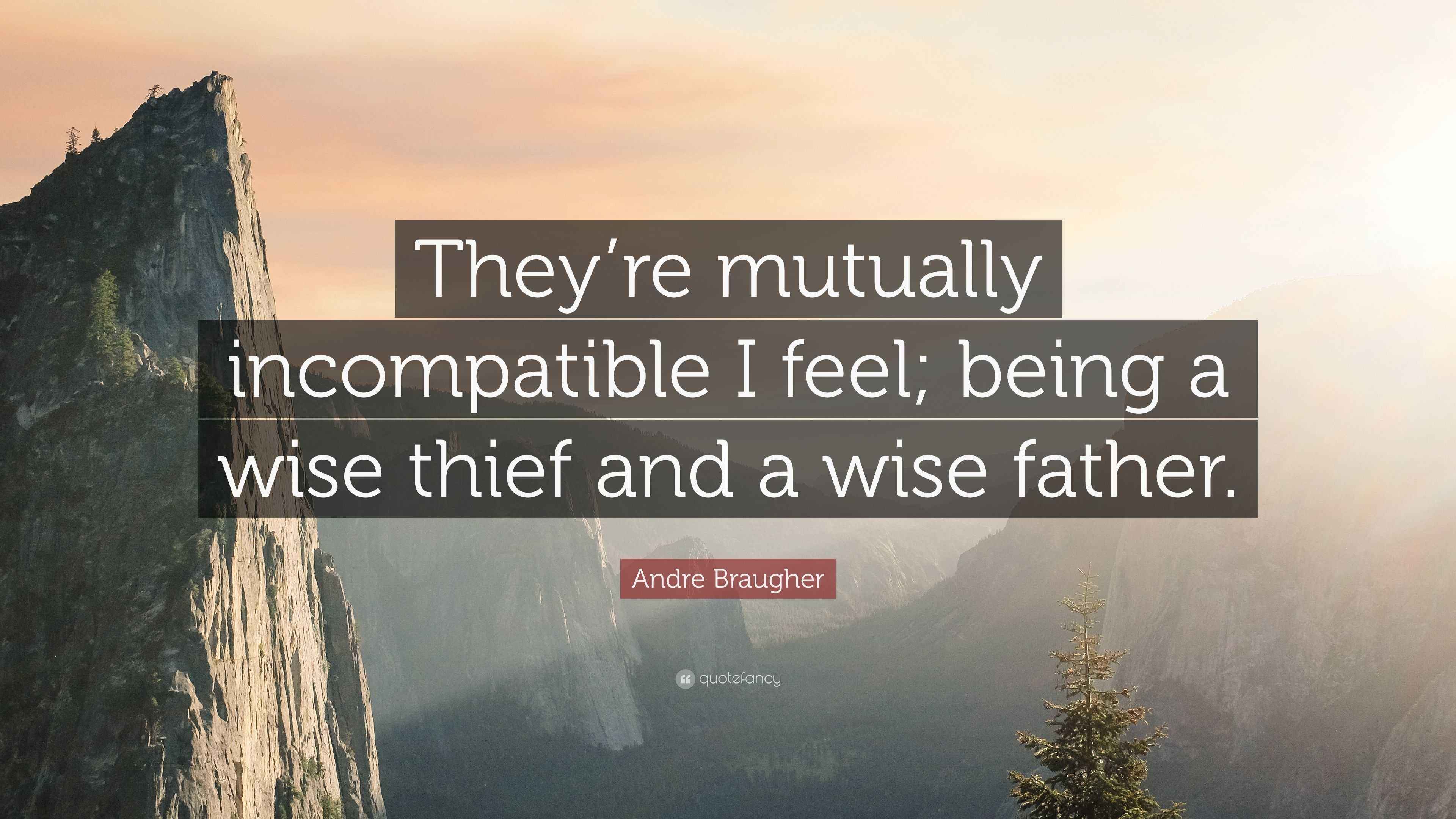 Andre Braugher Quote: “They’re mutually incompatible I feel; being a ...