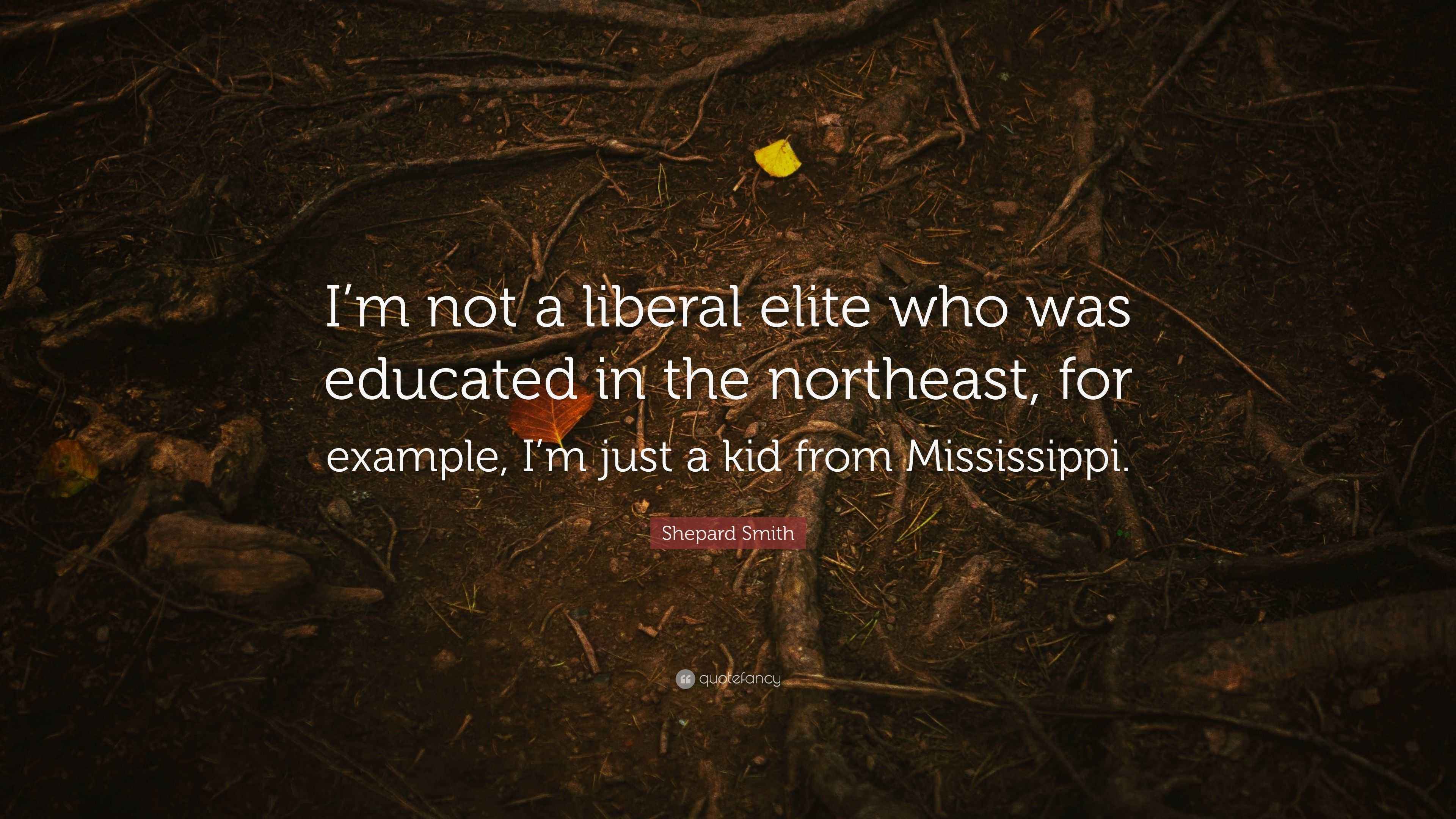 Shepard Smith Quote: “I’m not a liberal elite who was educated in the ...