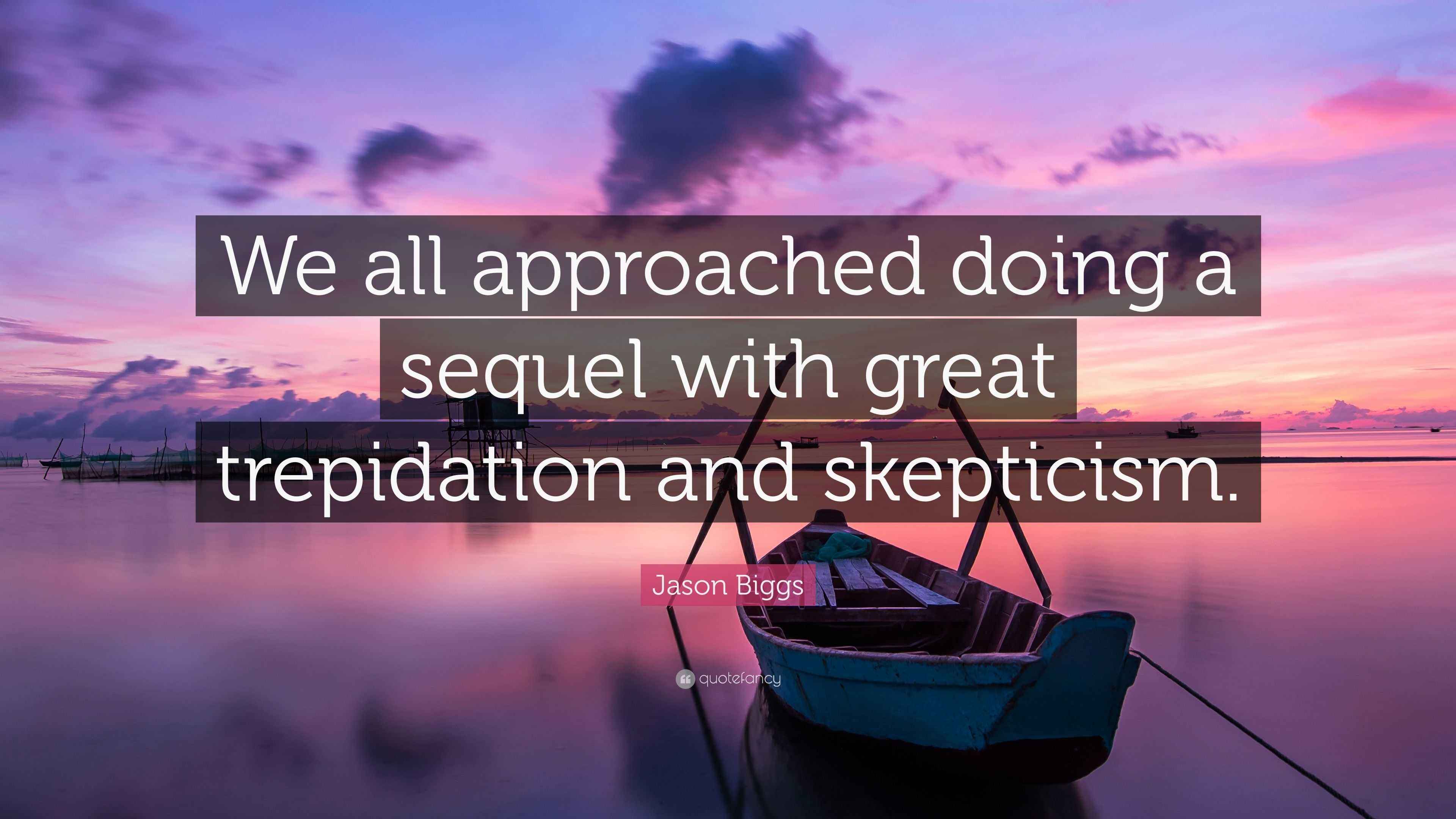 Jason Biggs Quote: “We all approached doing a sequel with great ...