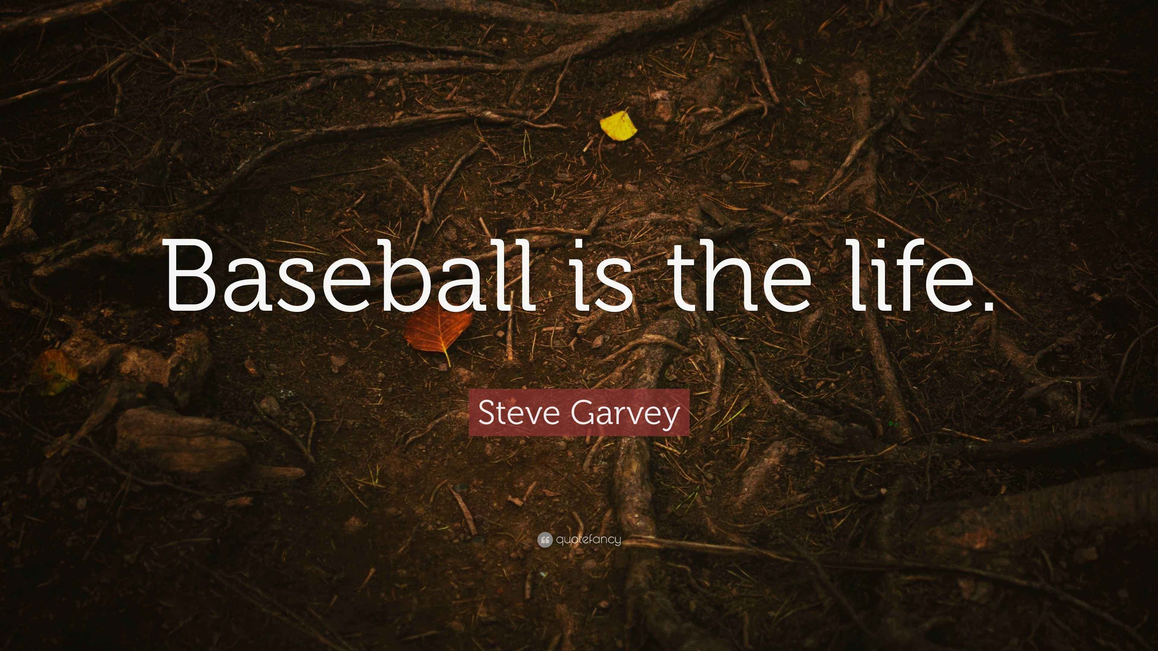 Steve Garvey Quote: “Baseball is the life.”