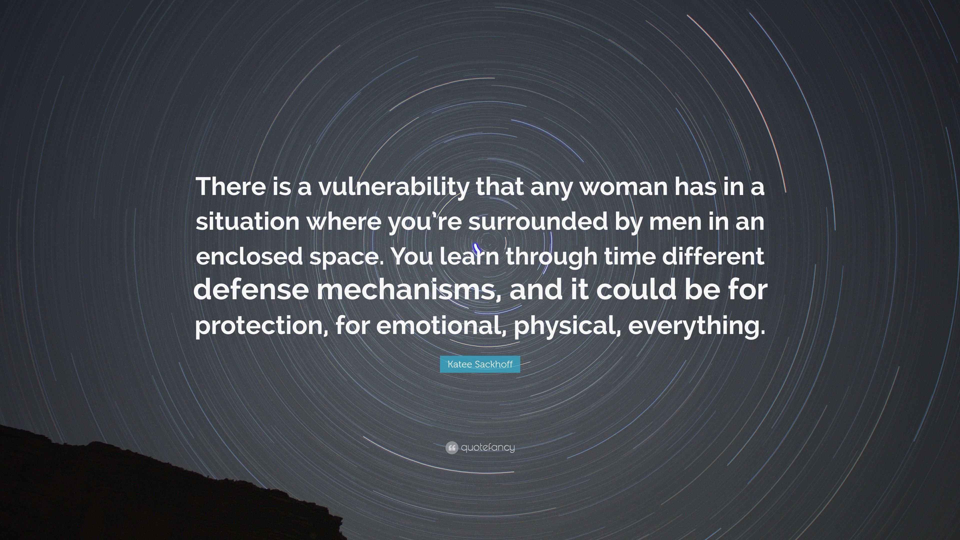 Katee Sackhoff Quote: “There is a vulnerability that any woman has in a ...