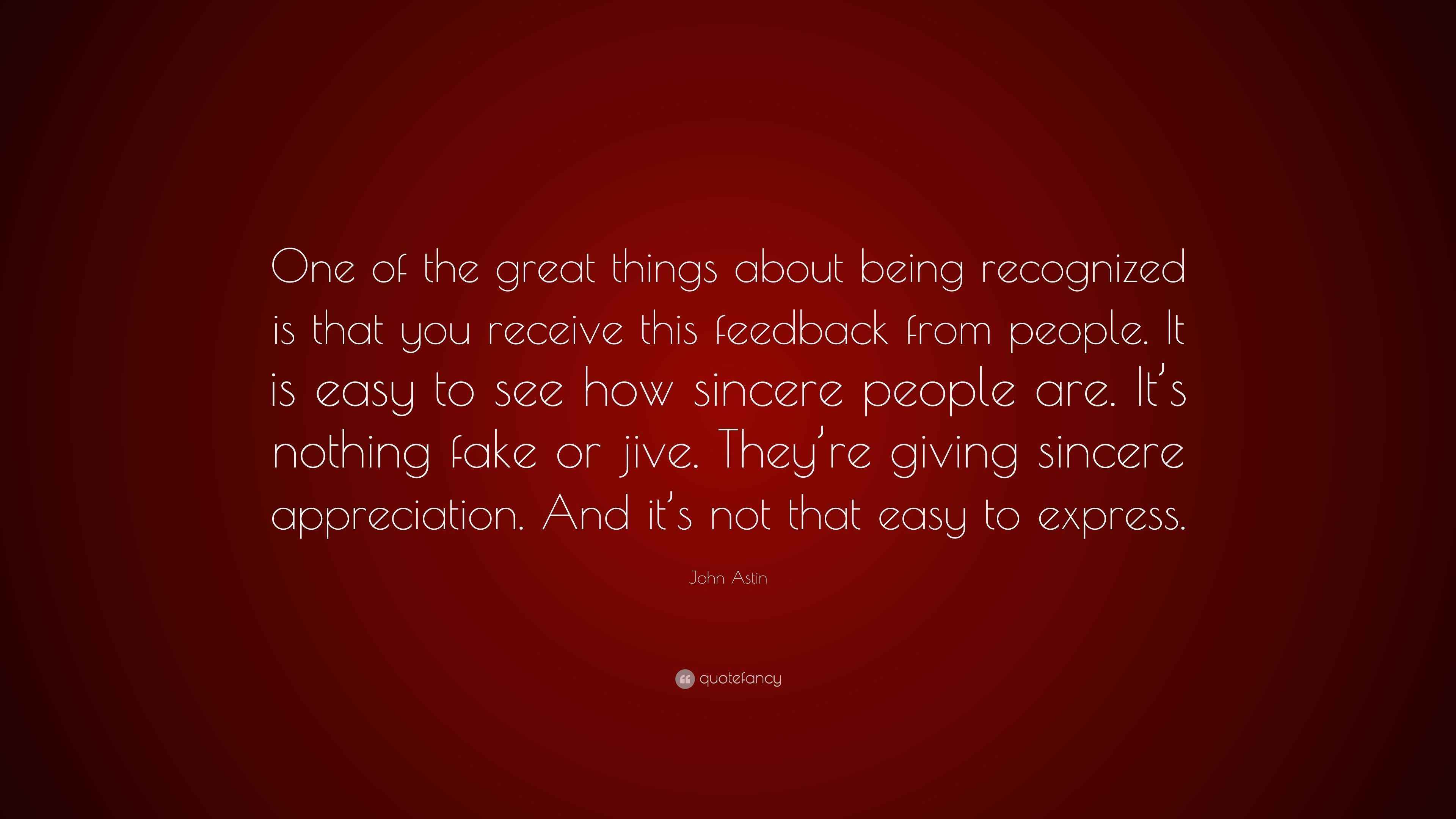 John Astin Quote: “One of the great things about being recognized is ...