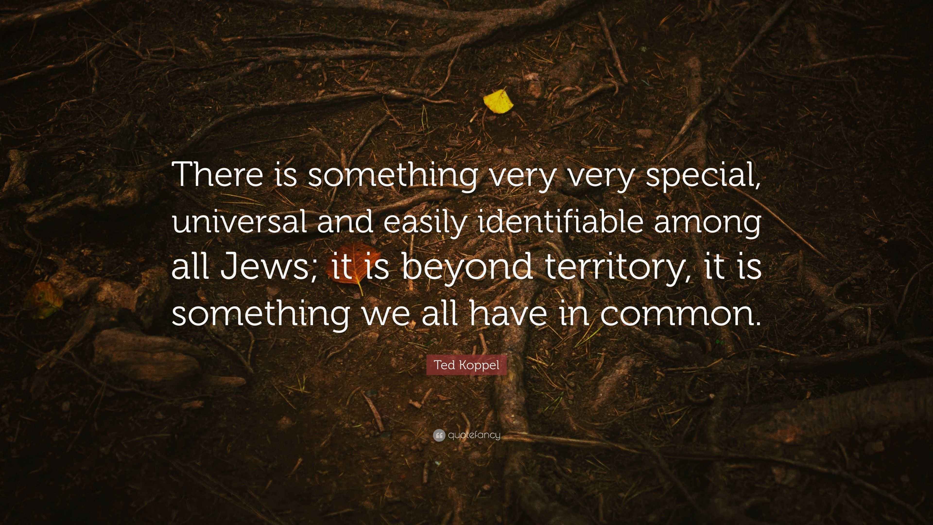 Ted Koppel Quote: “There is something very very special, universal and ...