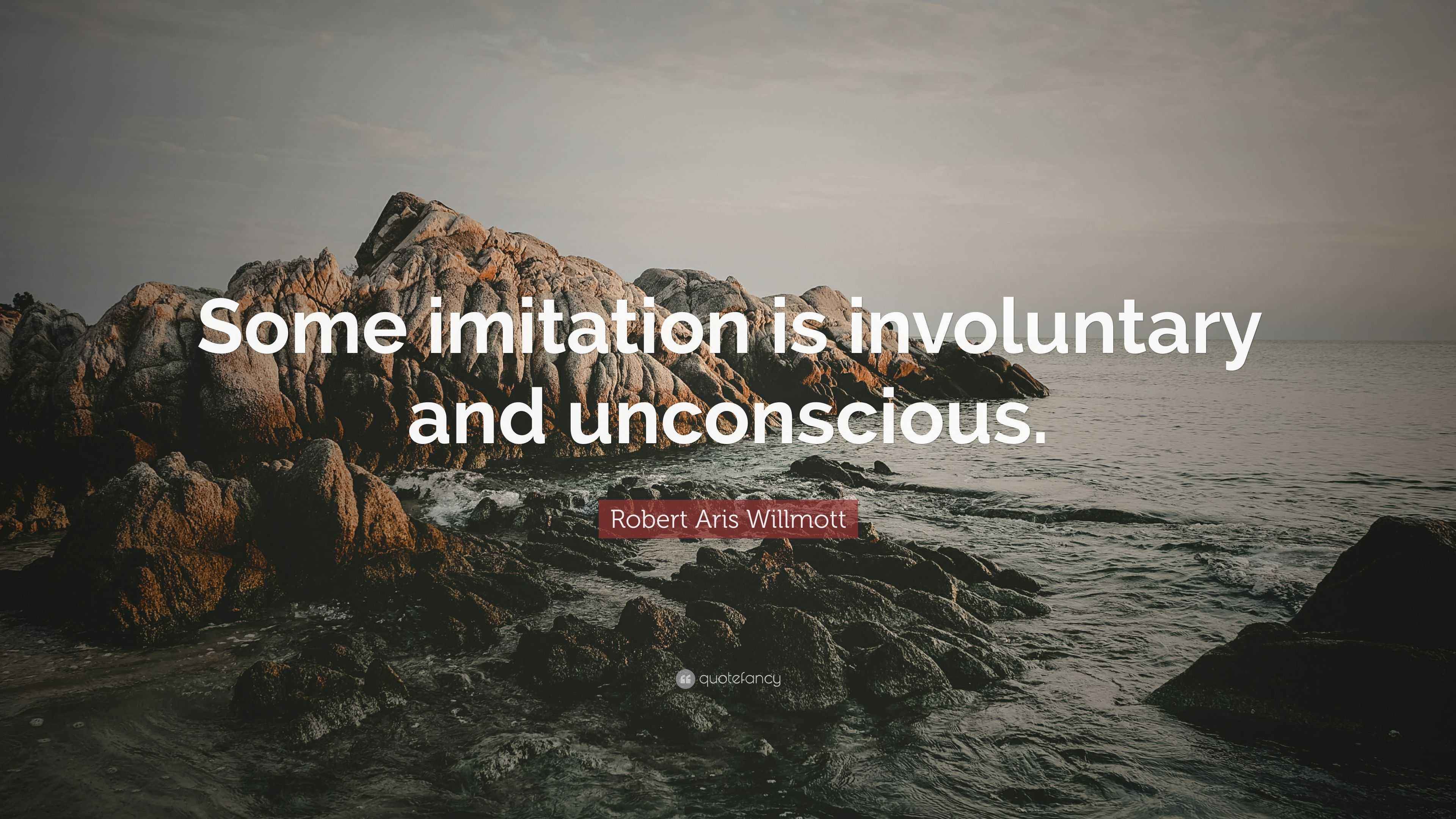 Robert Aris Willmott Quote: “Some imitation is involuntary and ...