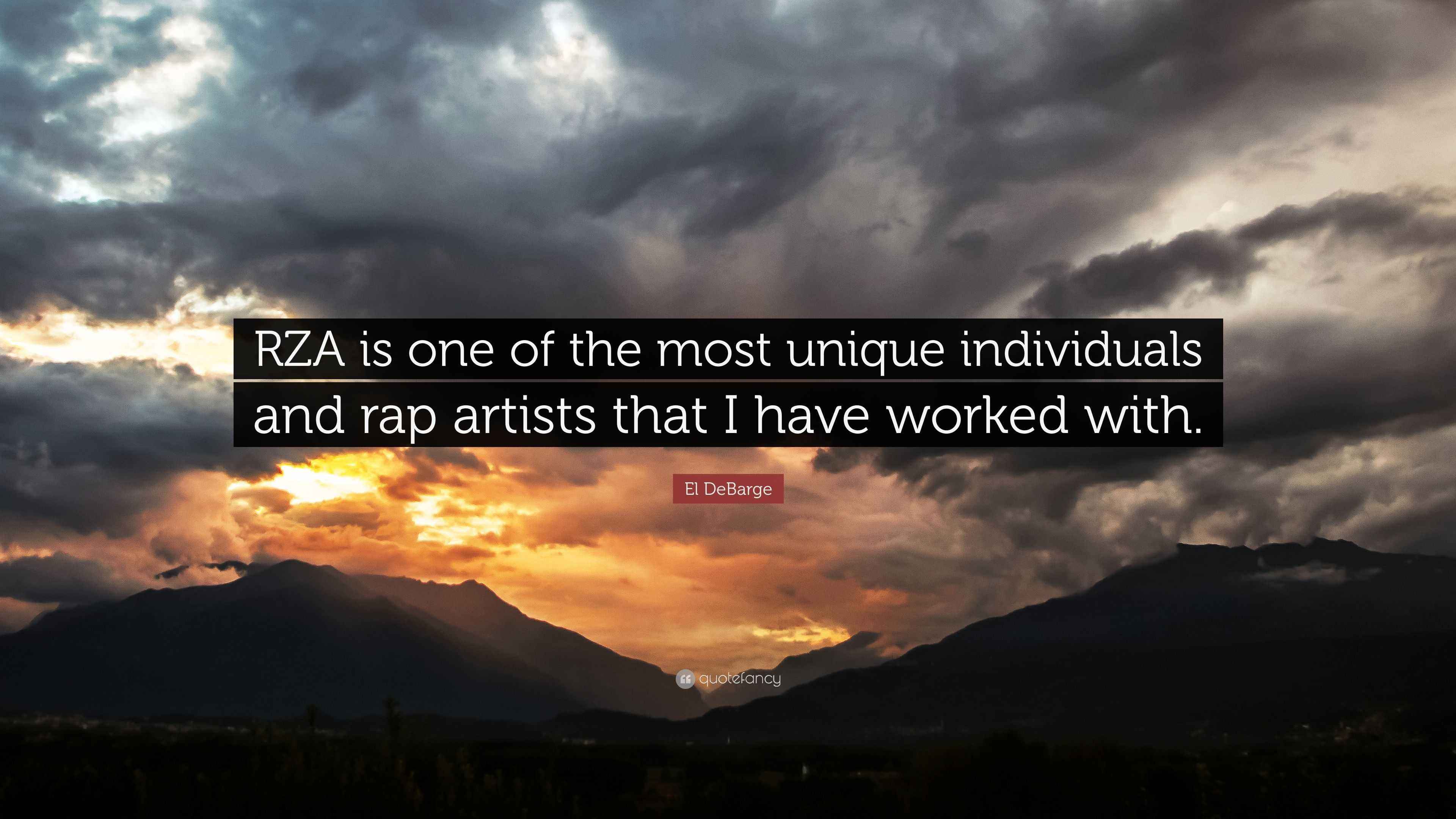 El DeBarge Quote: “RZA is one of the most unique individuals and rap ...