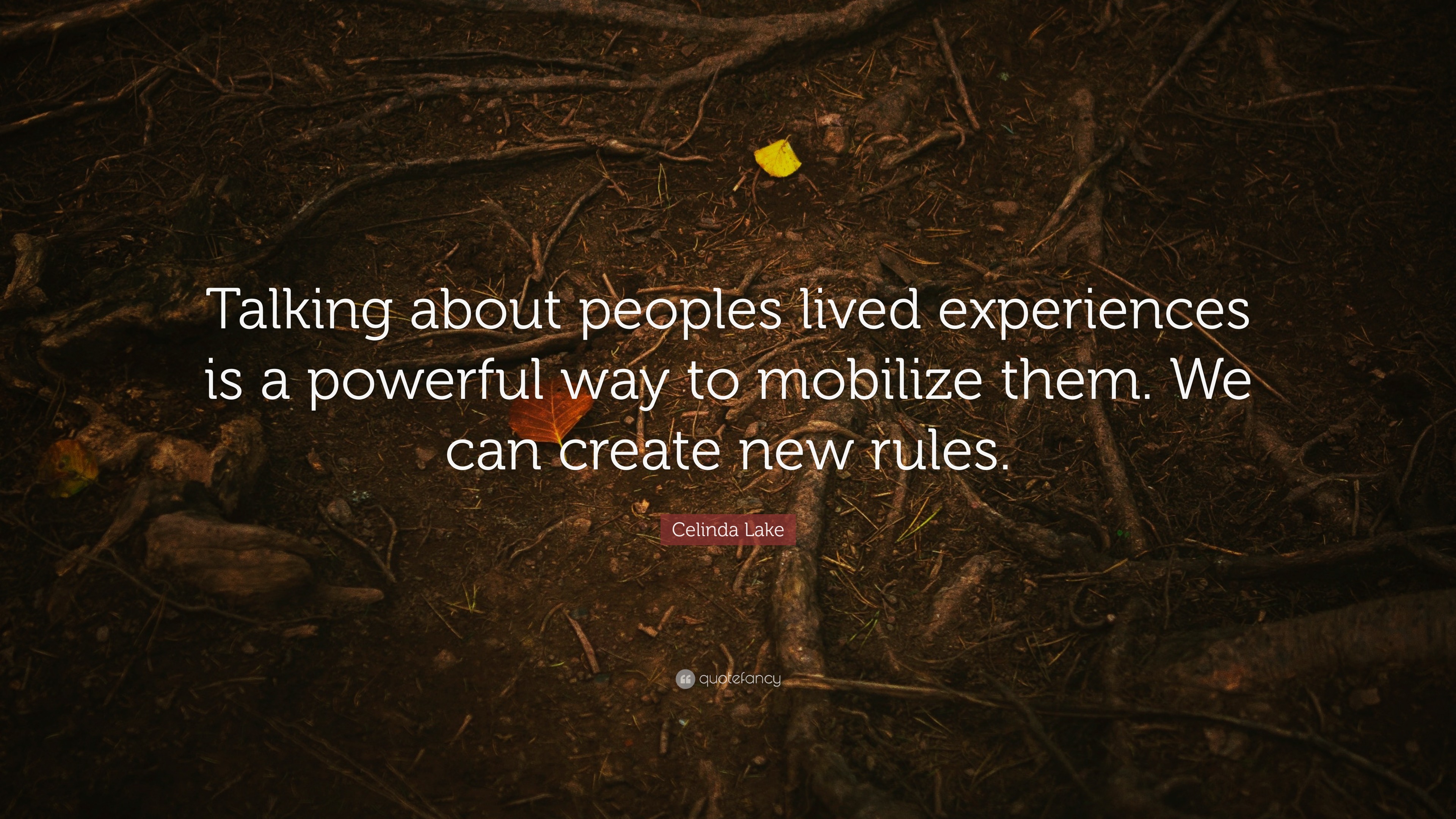 Celinda Lake Quote: “Talking about peoples lived experiences is a ...