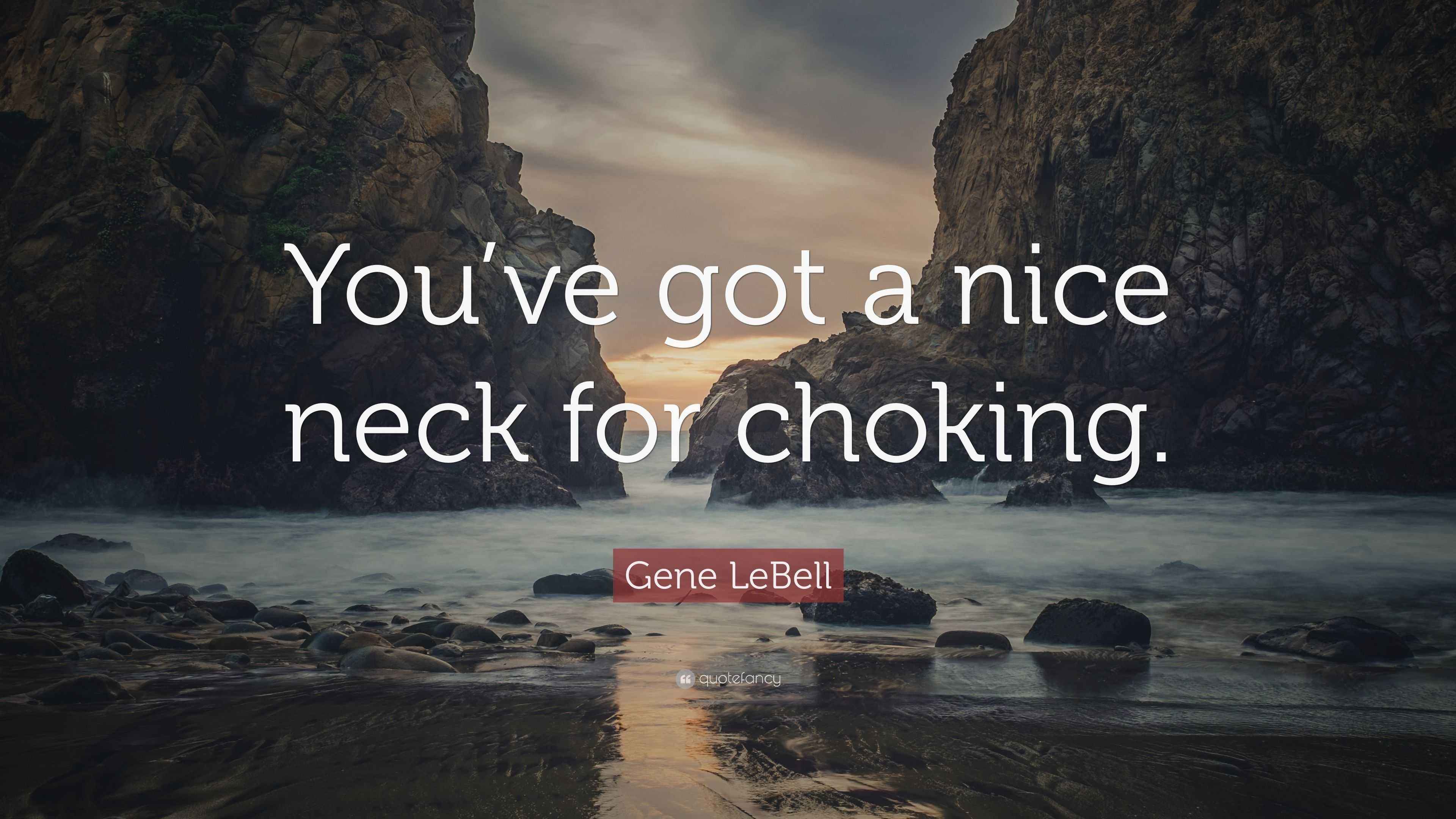 Gene LeBell Quote: “You’ve got a nice neck for choking.”