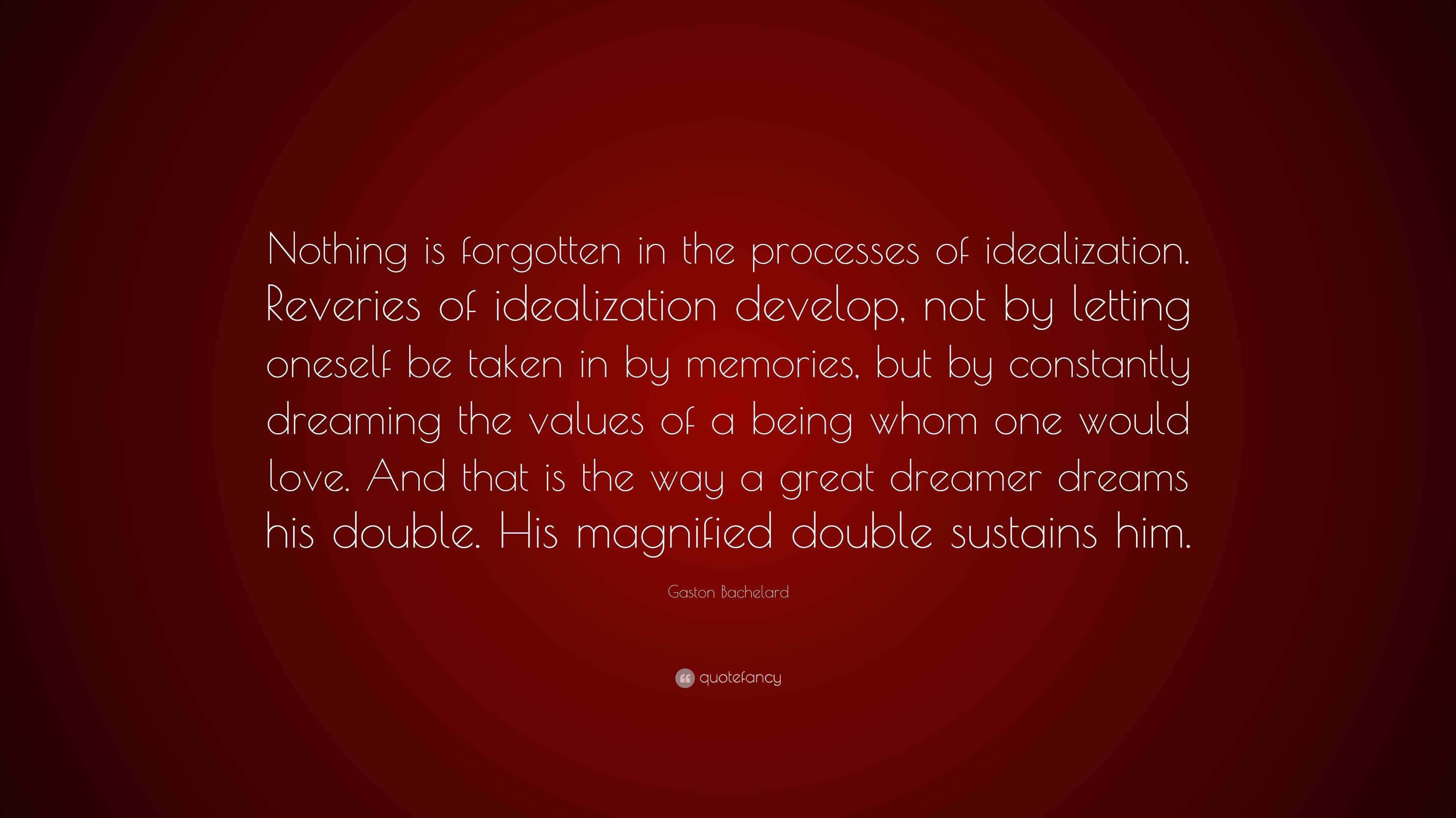 Gaston Bachelard Quote: “Nothing is forgotten in the processes of ...